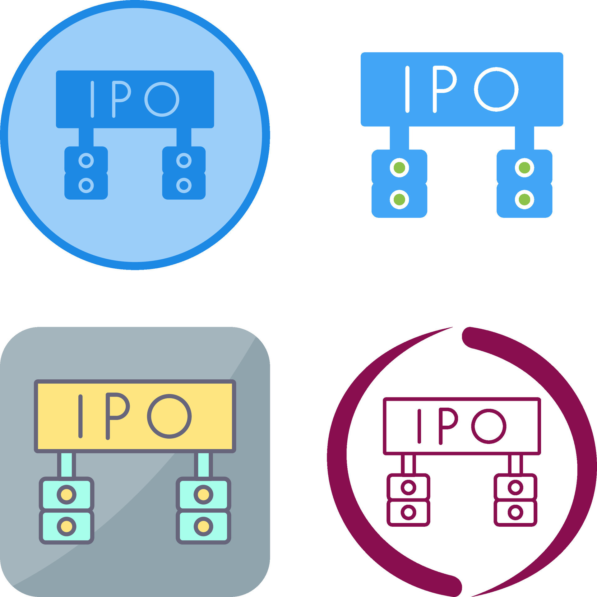 Ipo Icon Design 45537216 Vector Art at Vecteezy