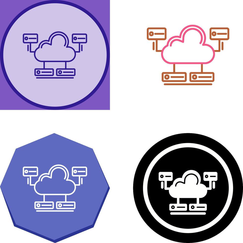 Cloud Database Icon Design 45538824 Vector Art at Vecteezy