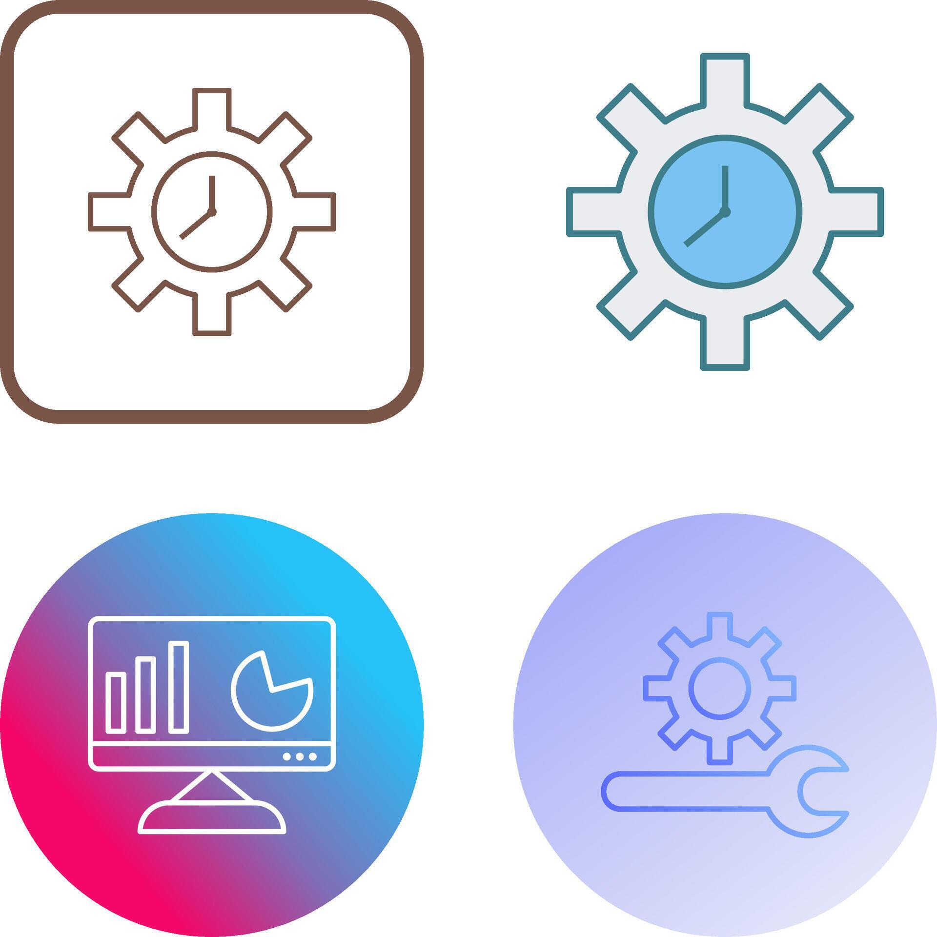 Unique Time Optimization Icon Design 45541846 Vector Art At Vecteezy