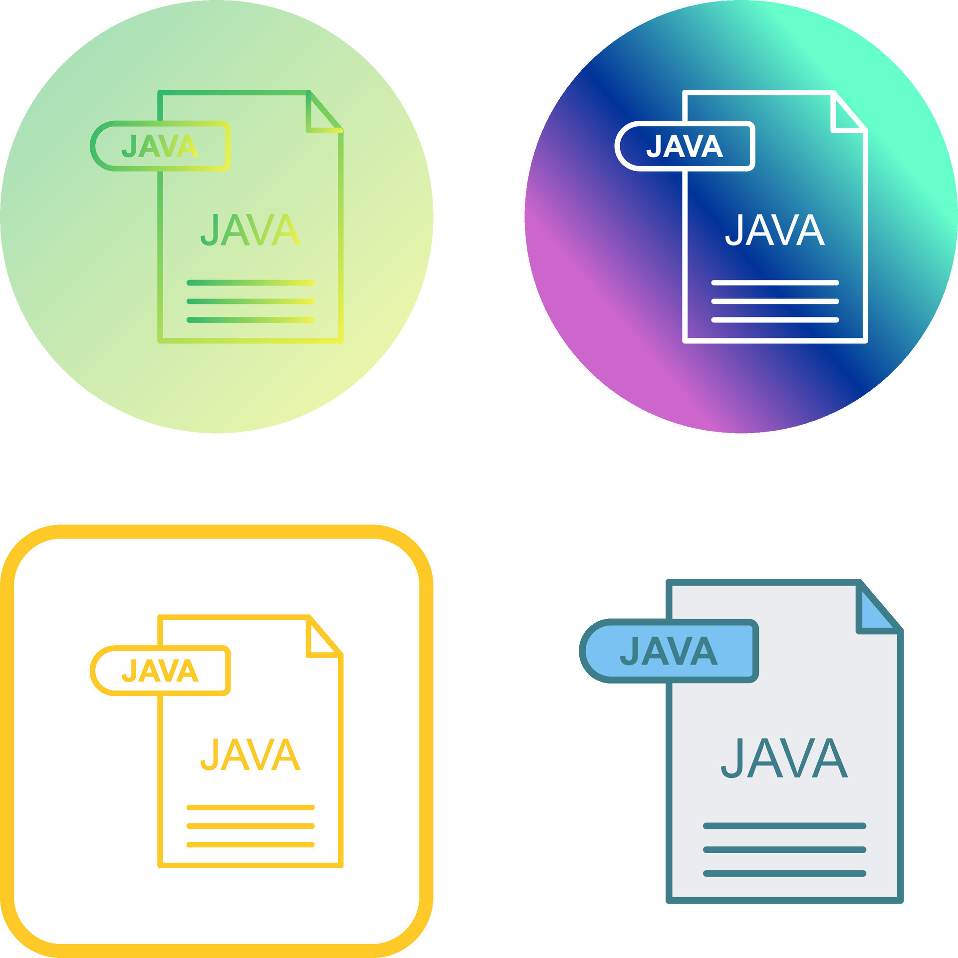Java Icon Design 45542157 Vector Art at Vecteezy