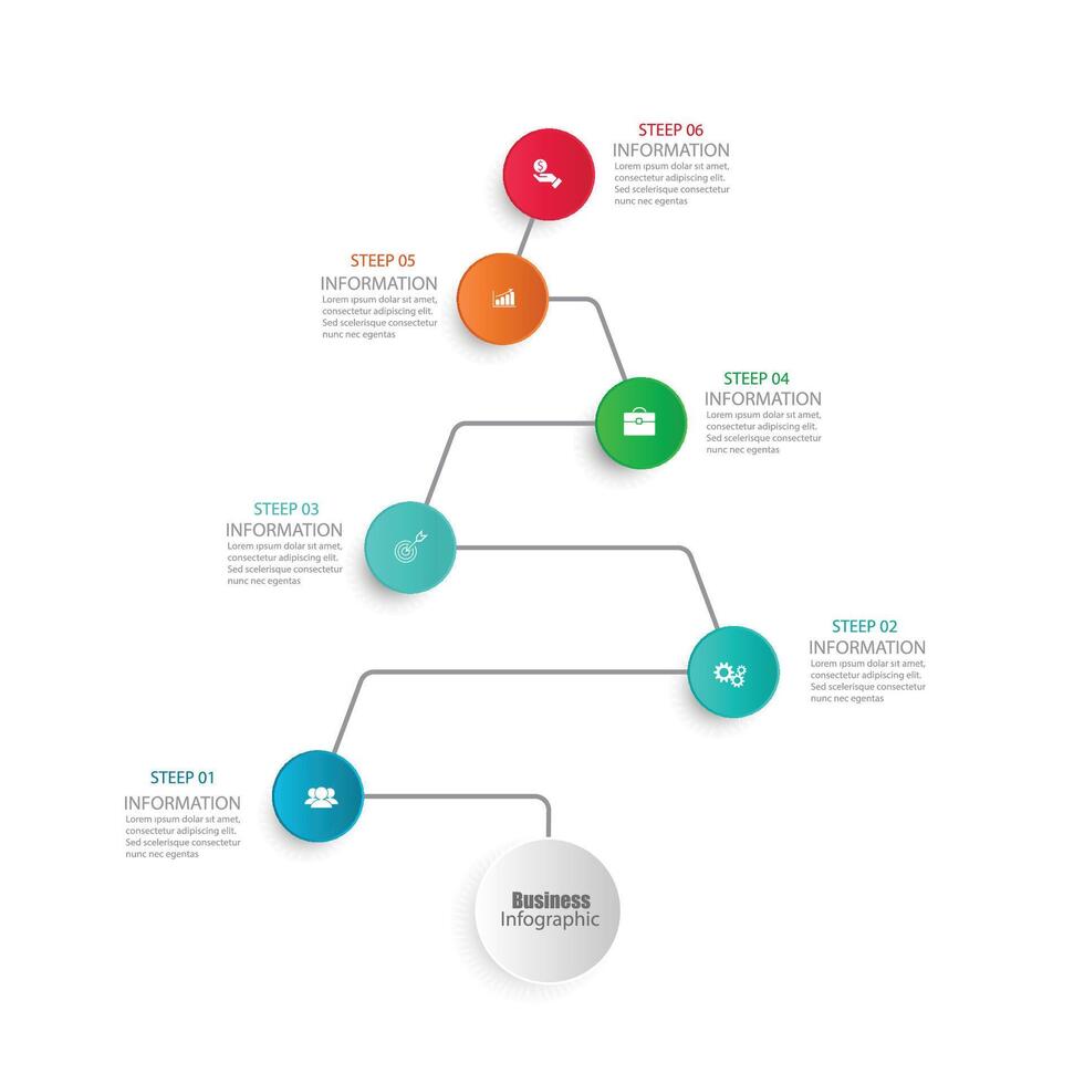 infographics, graphs. presentation. Business concept, chart, steps ...