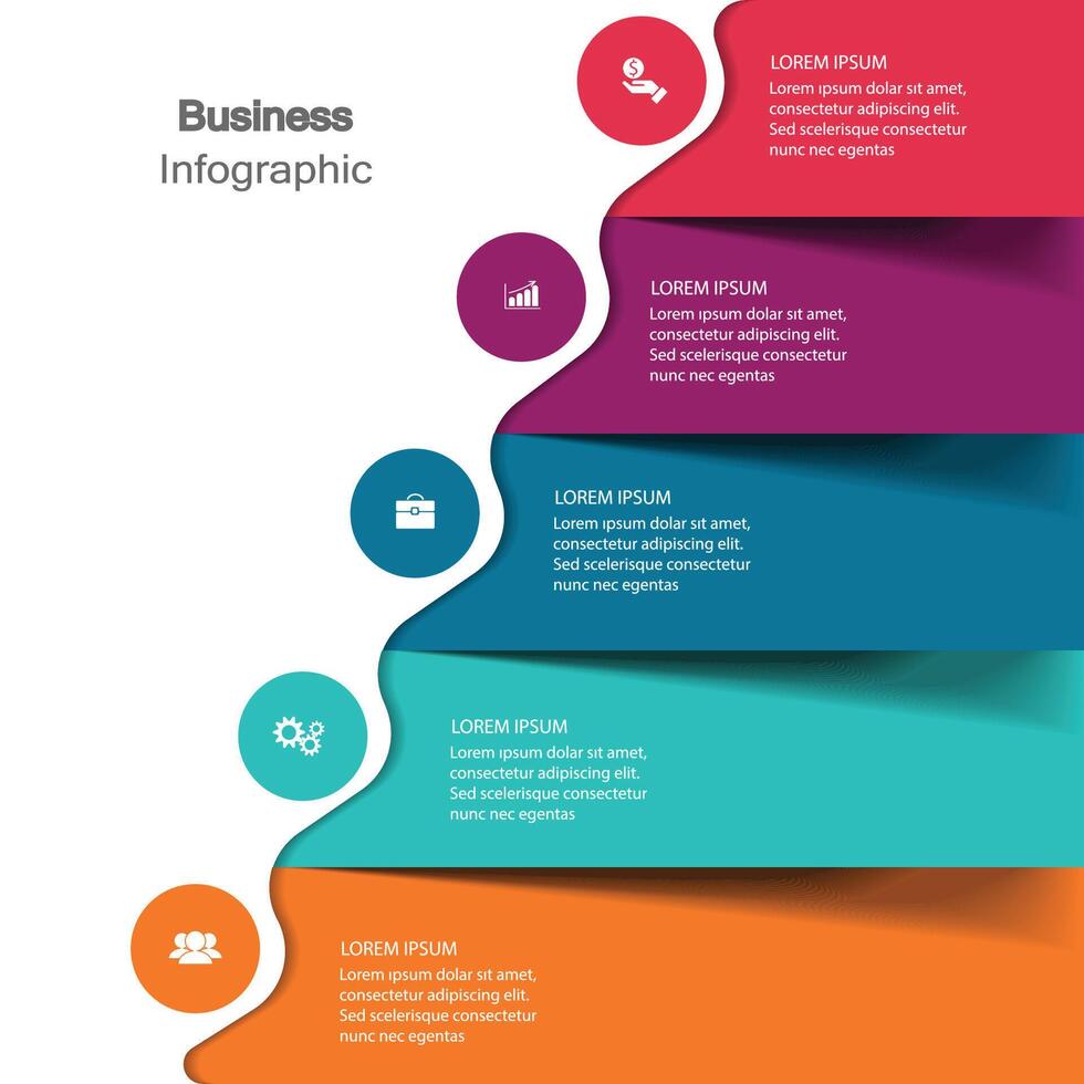 infographics, graphs. presentation. Business concept, chart, steps ...