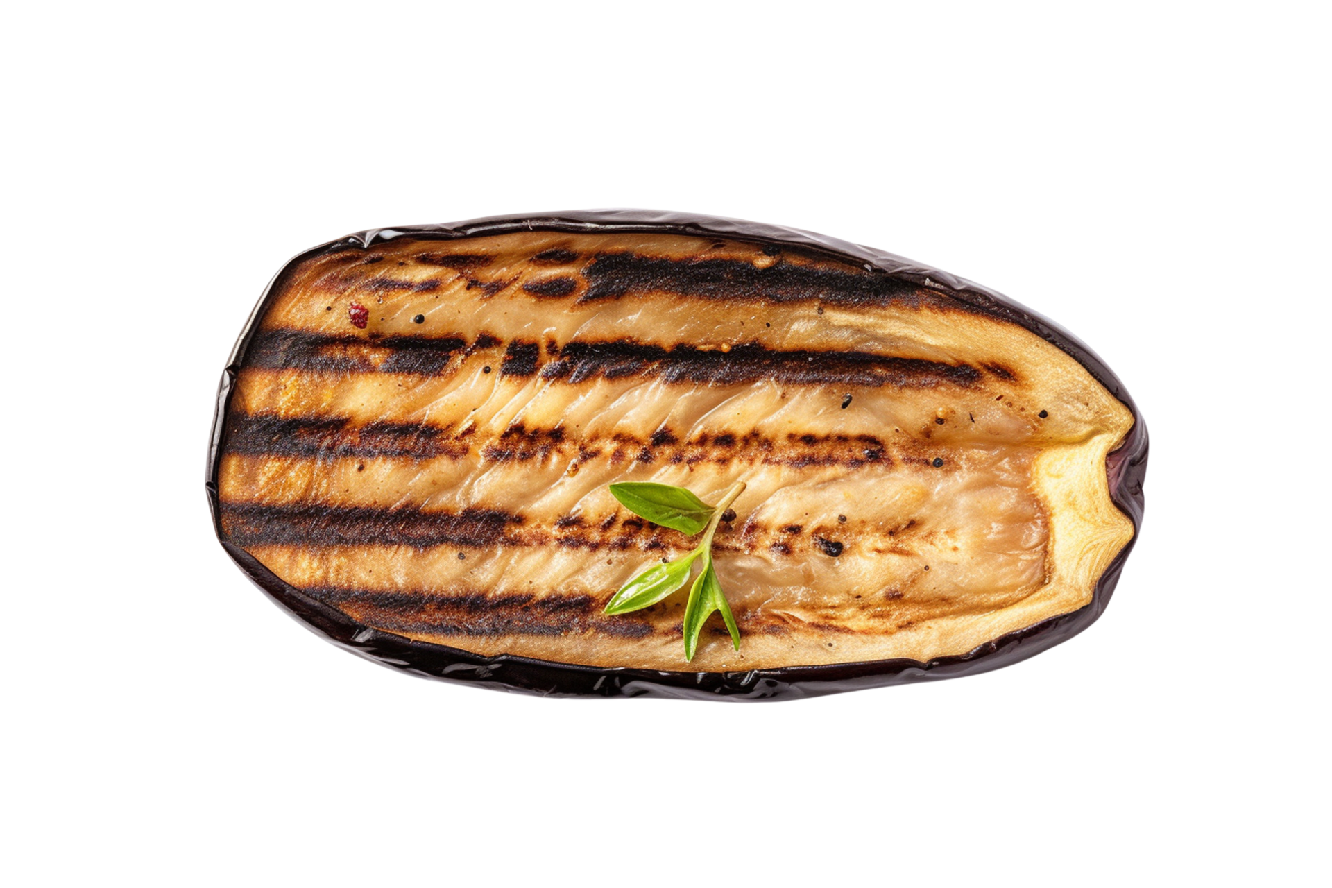 Grilled Eggplant Slice isolated on transparent background 45550331 PNG