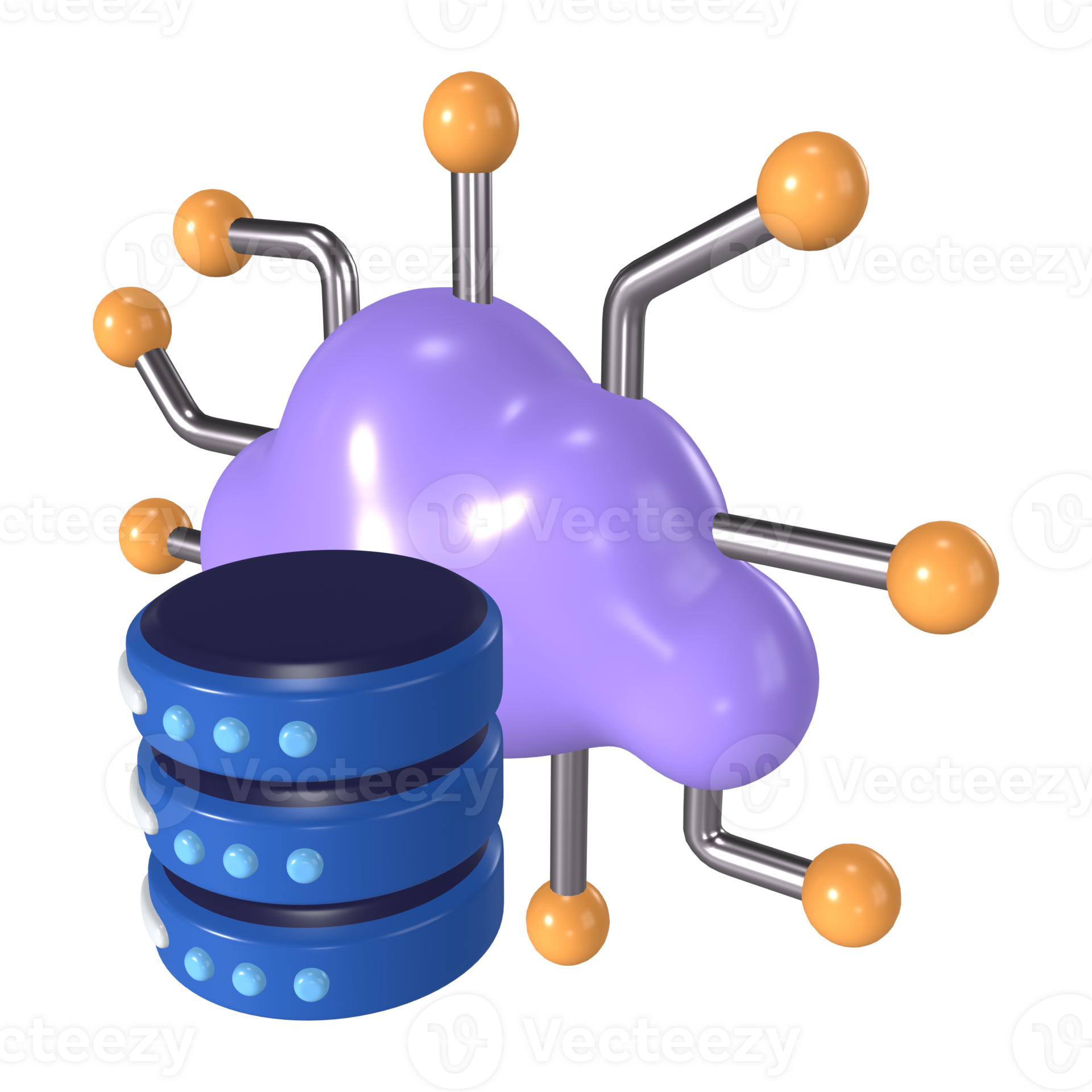 Big Data 3d Illustration Icon 45552324 Png