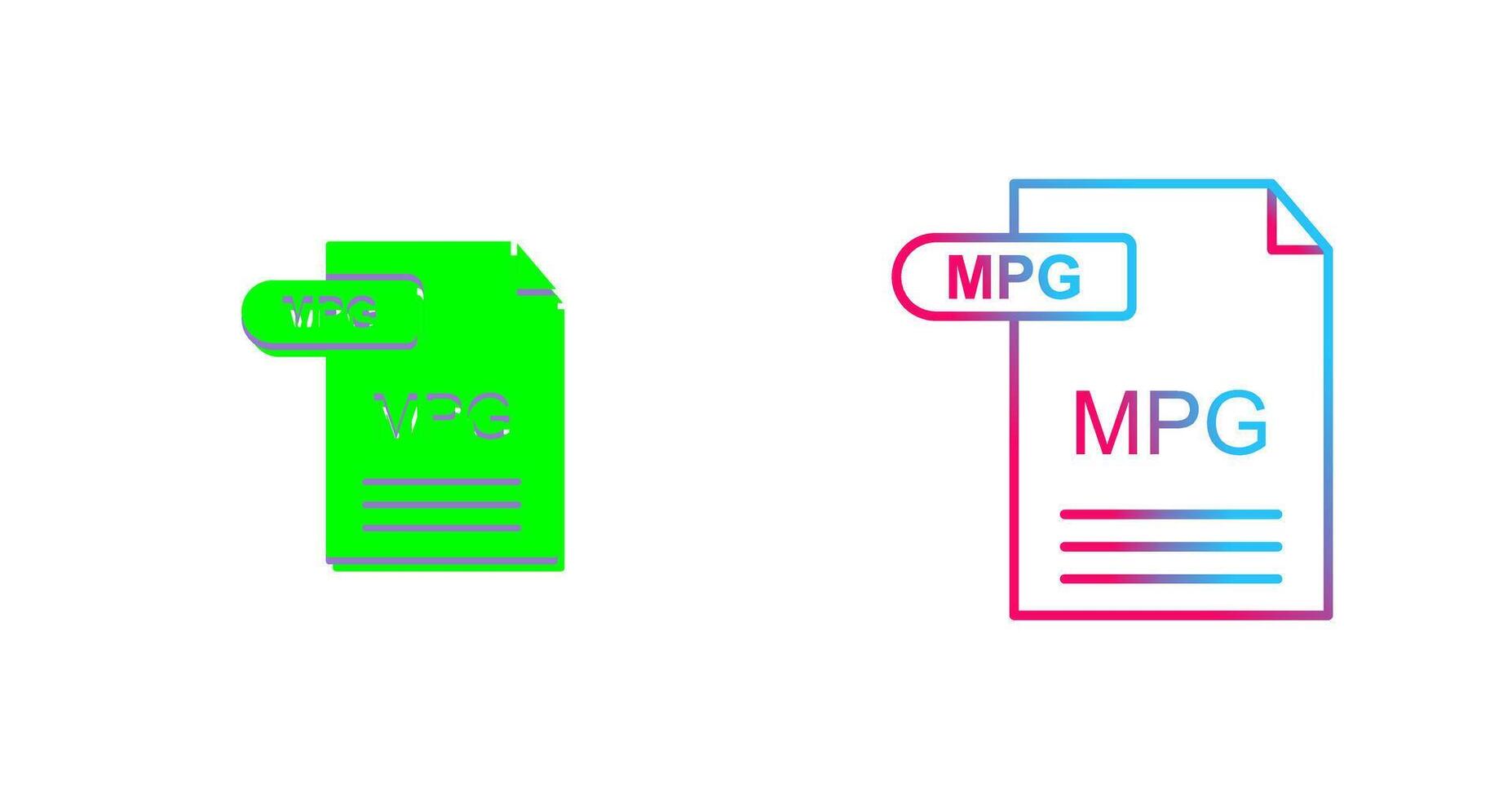 MPG Icon Design 45556437 Vector Art at Vecteezy
