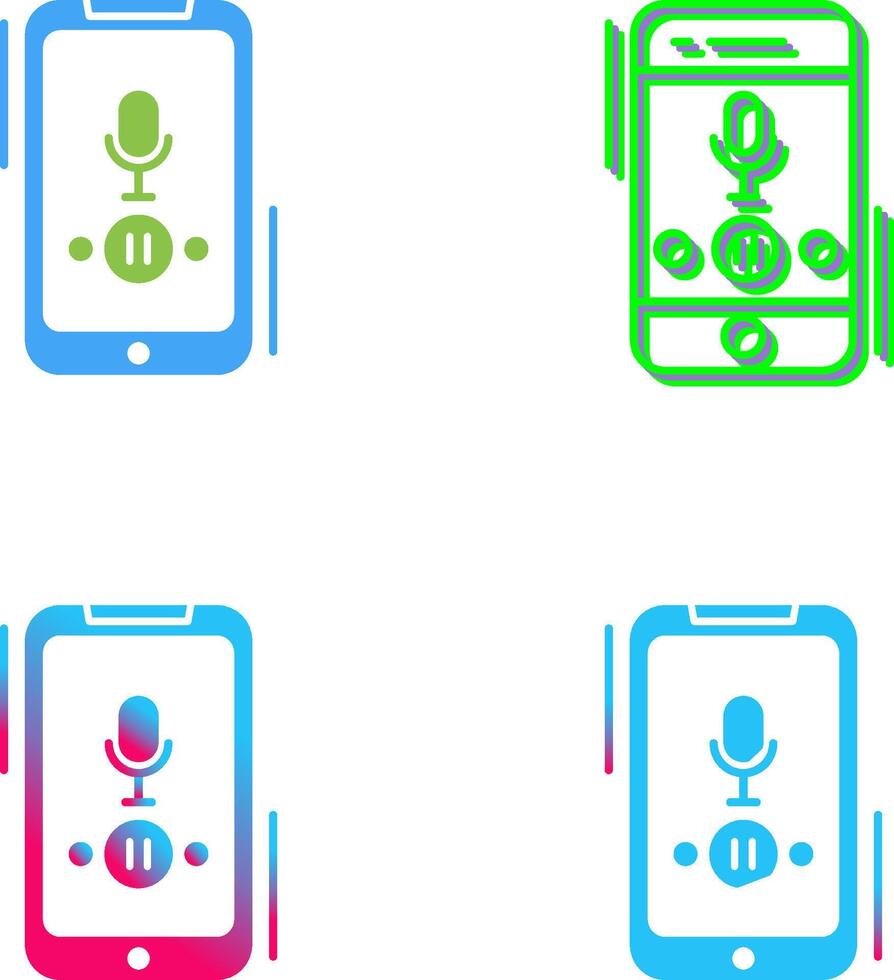 Voice Record Icon Design 45561002 Vector Art at Vecteezy