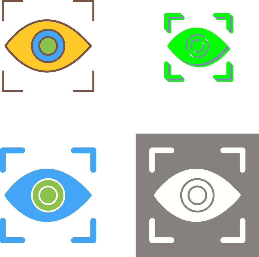 Eye Scan Icon Design 45566100 Vector Art At Vecteezy