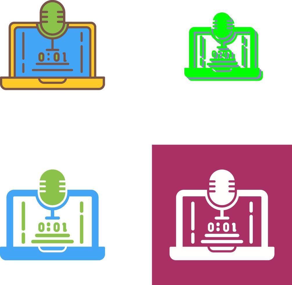 Voice Recorder Icon Design 45566505 Vector Art at Vecteezy