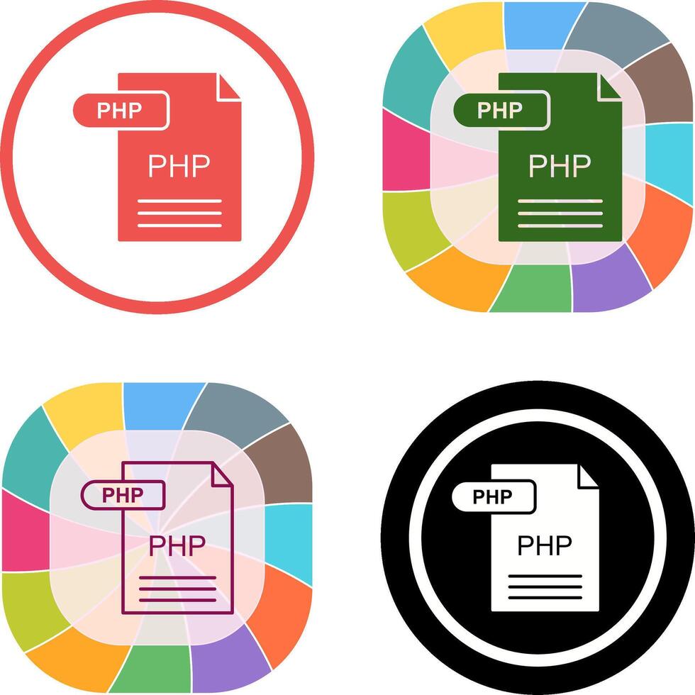 PHP Icon Design 45568311 Vector Art at Vecteezy