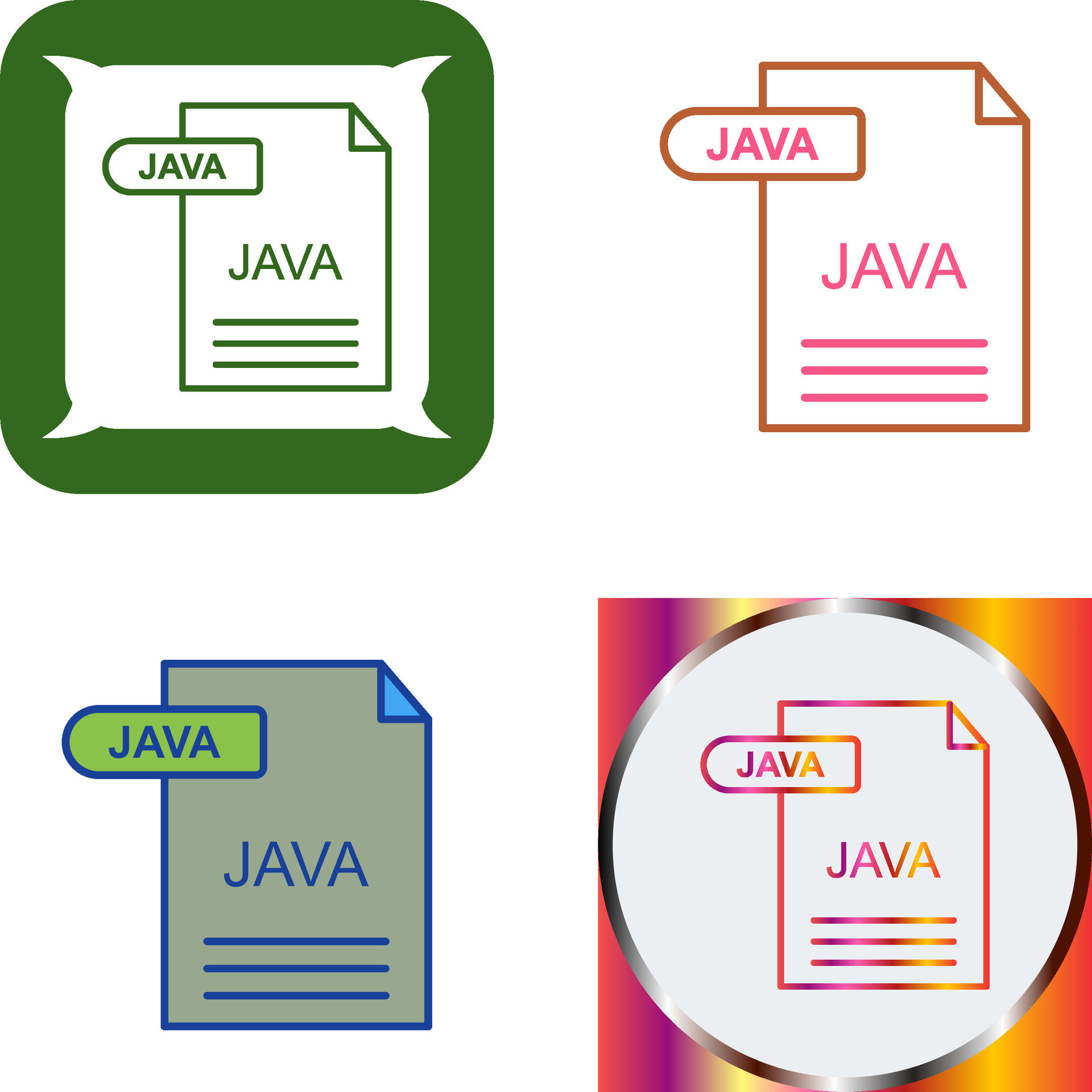 Java icono diseño 45579723 Vector en Vecteezy