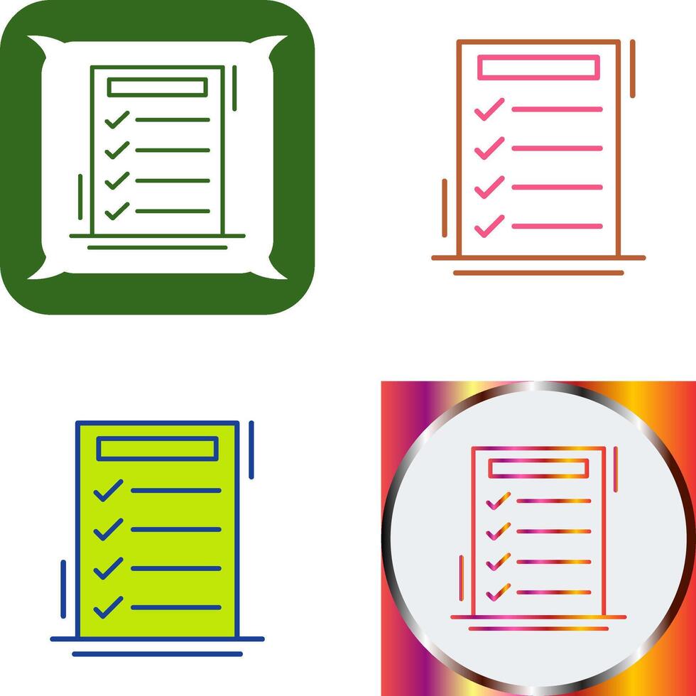 To-do List Icon Design 45580788 Vector Art at Vecteezy