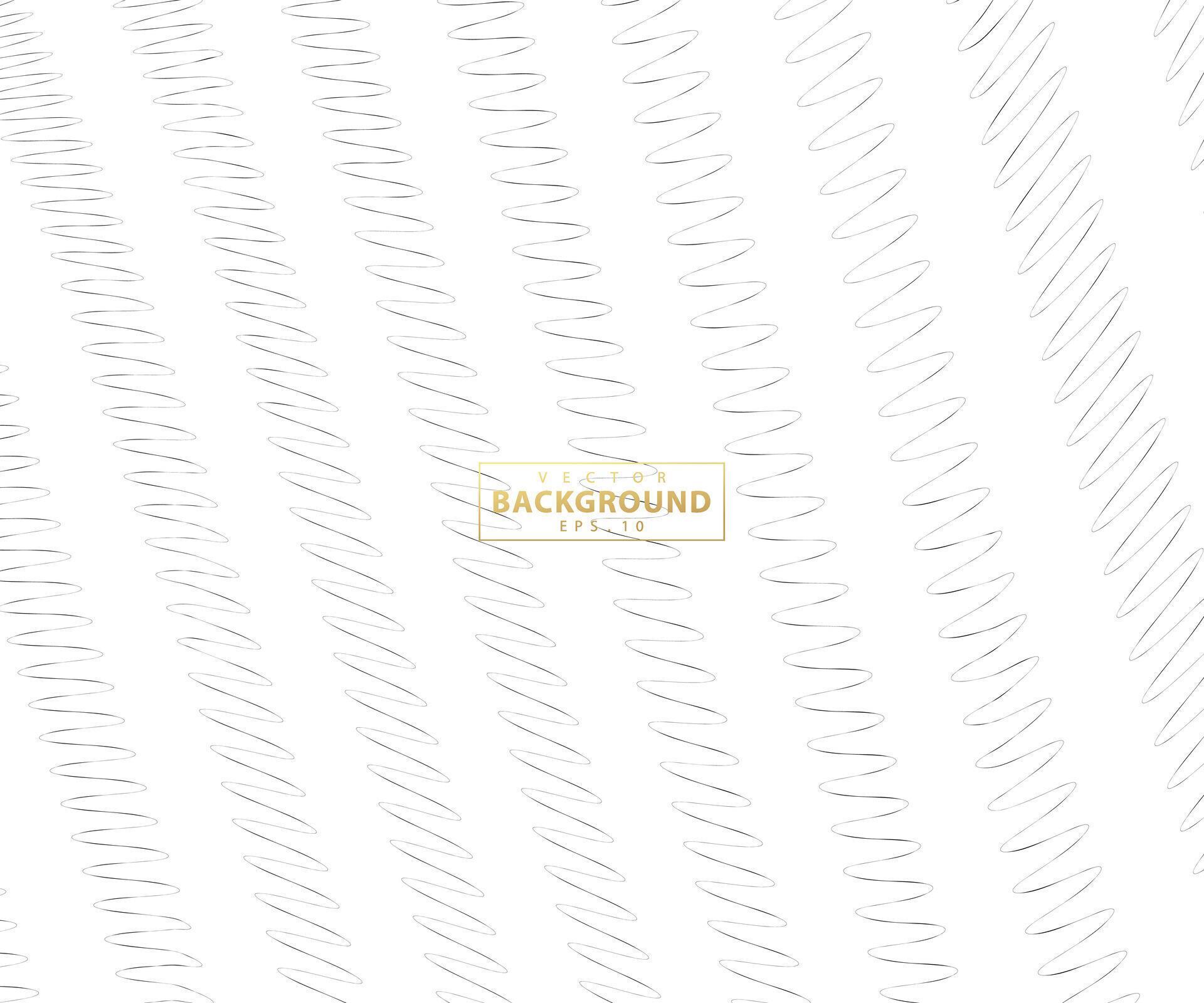 Zig Zag Lines Pattern Black Wavy Line On White Background Abstract
