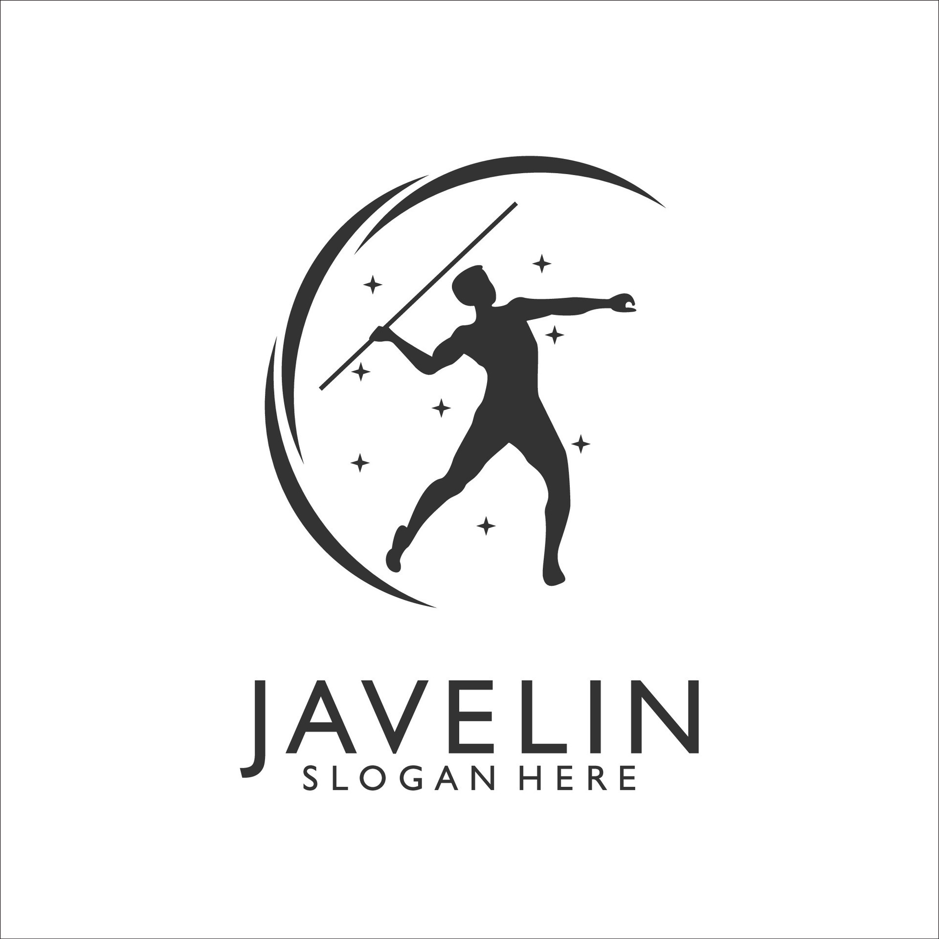 javelin logo symbol illustration design 45593245 Vector Art at Vecteezy