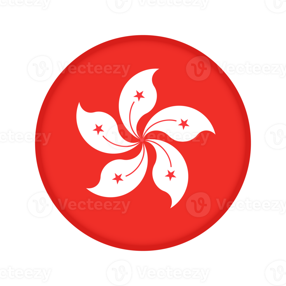 Round flag of Hong Kong 45602446 PNG Round flag of Hong Kong 45602446 PNG
