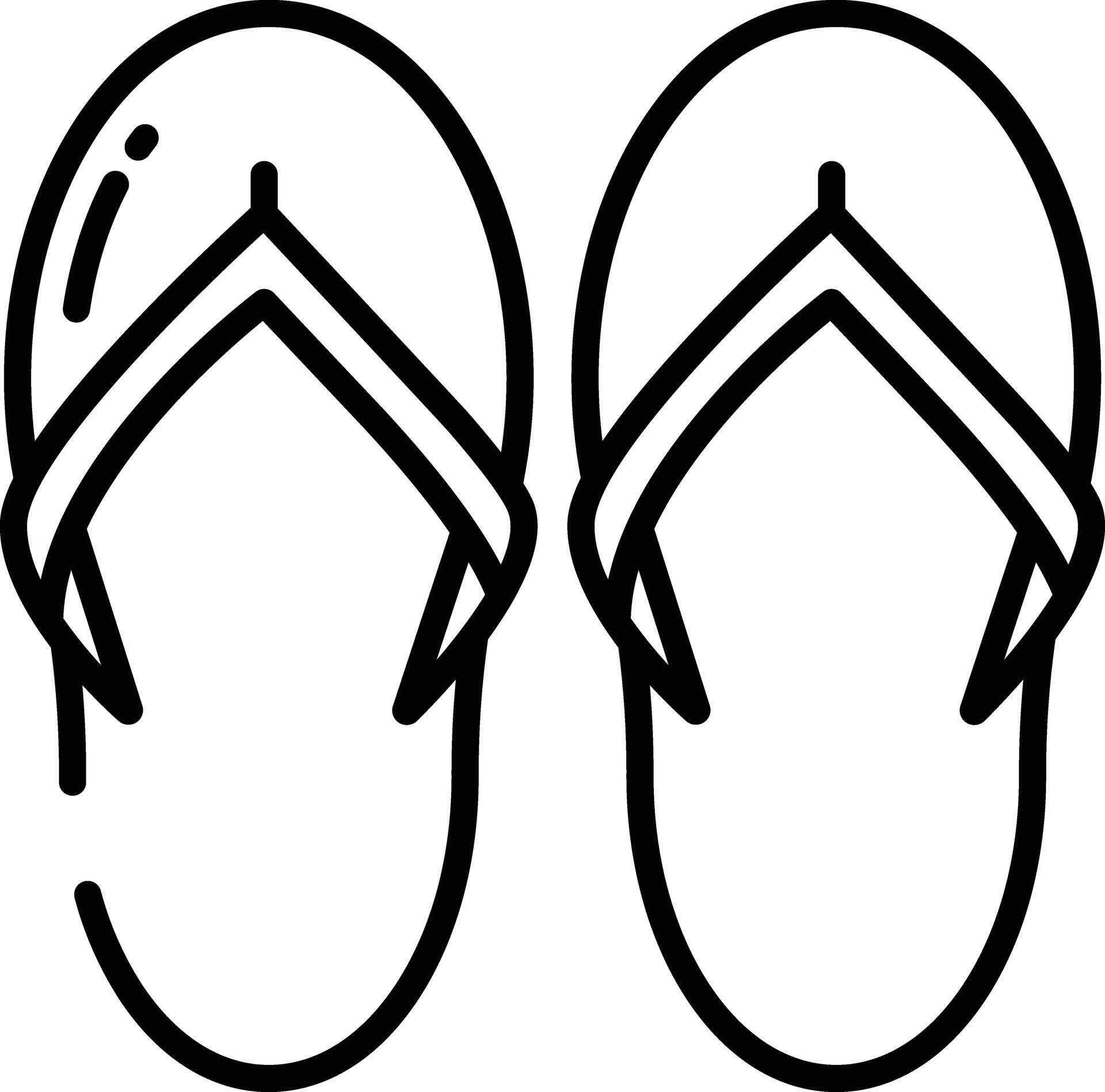 Flip Flops outline illustration 45616504 Vector Art at Vecteezy Flip Flops outline illustration 45616504 Vector Art at Vecteezy