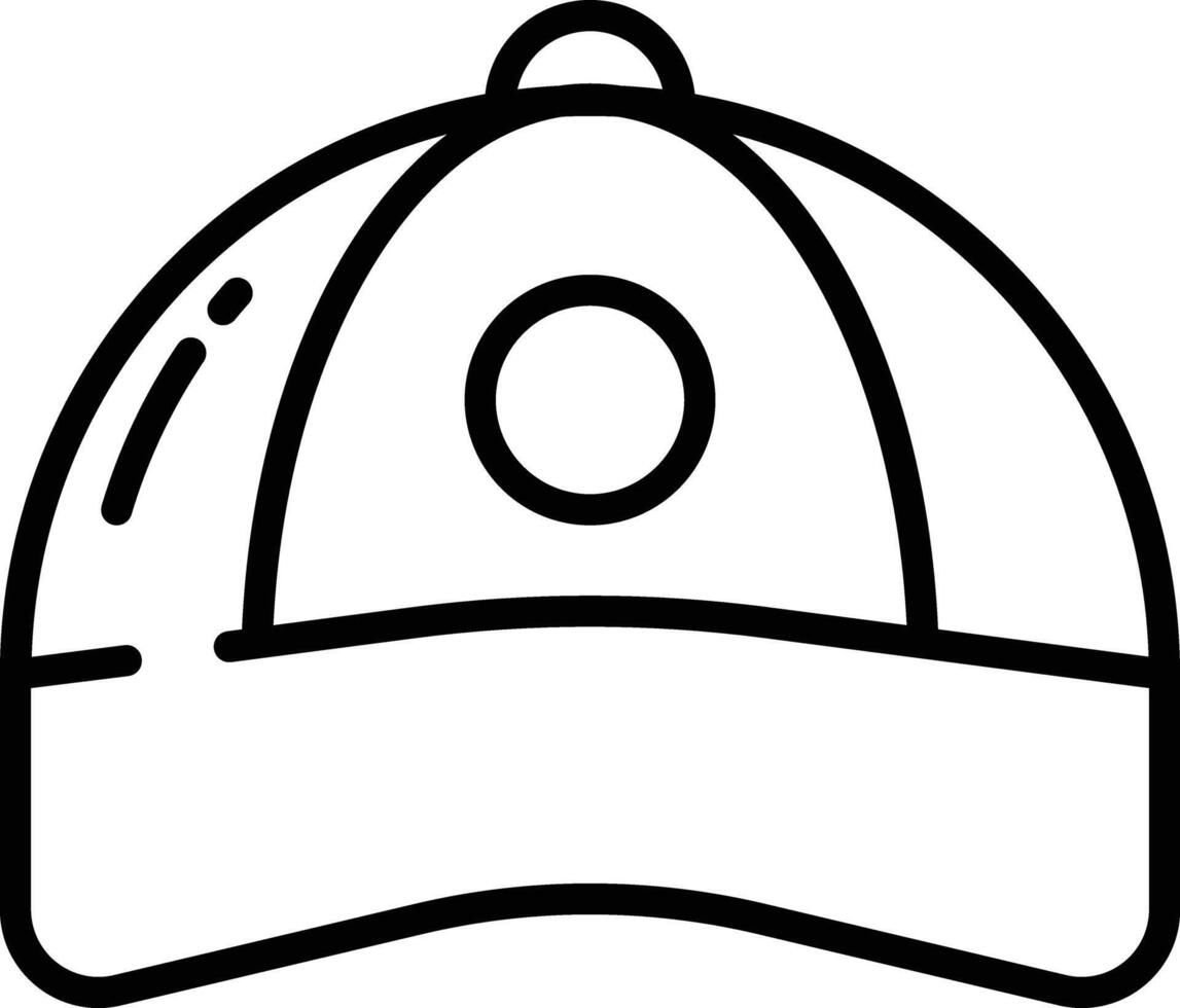 Cap outline illustration 45617036 Vector Art at Vecteezy