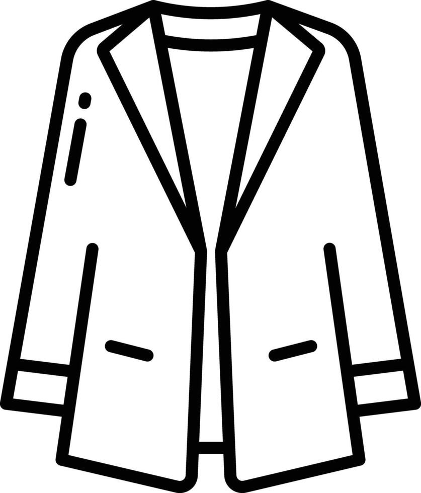 Blazer outline illustration 45617192 Vector Art at Vecteezy