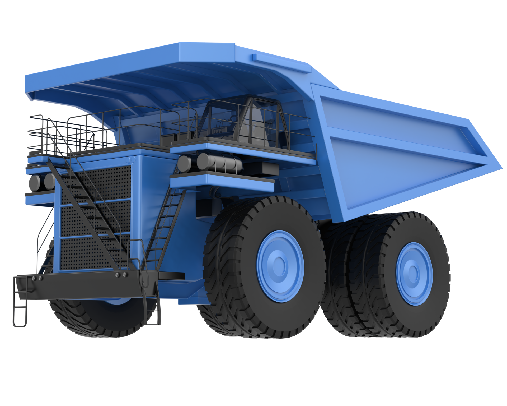 Mining truck isolated on background. 3d rendering - illustration 45622353 PNG
