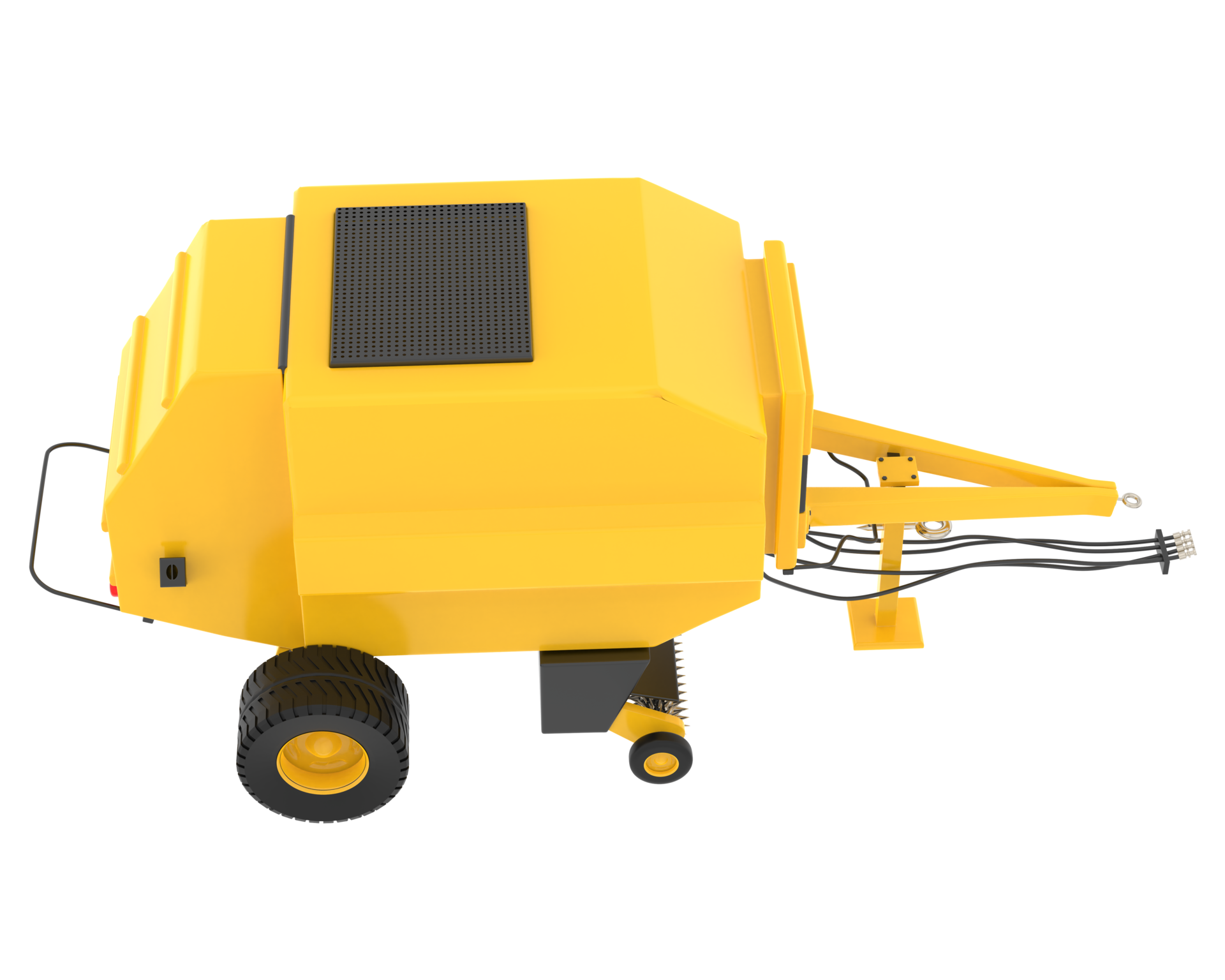 Agricultural Trailer Isolated On Background 3d Rendering Illustration 45623849 Png
