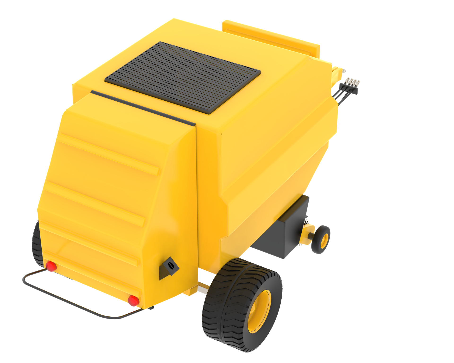 Agricultural Trailer Isolated On Background 3d Rendering Illustration 45623863 Png