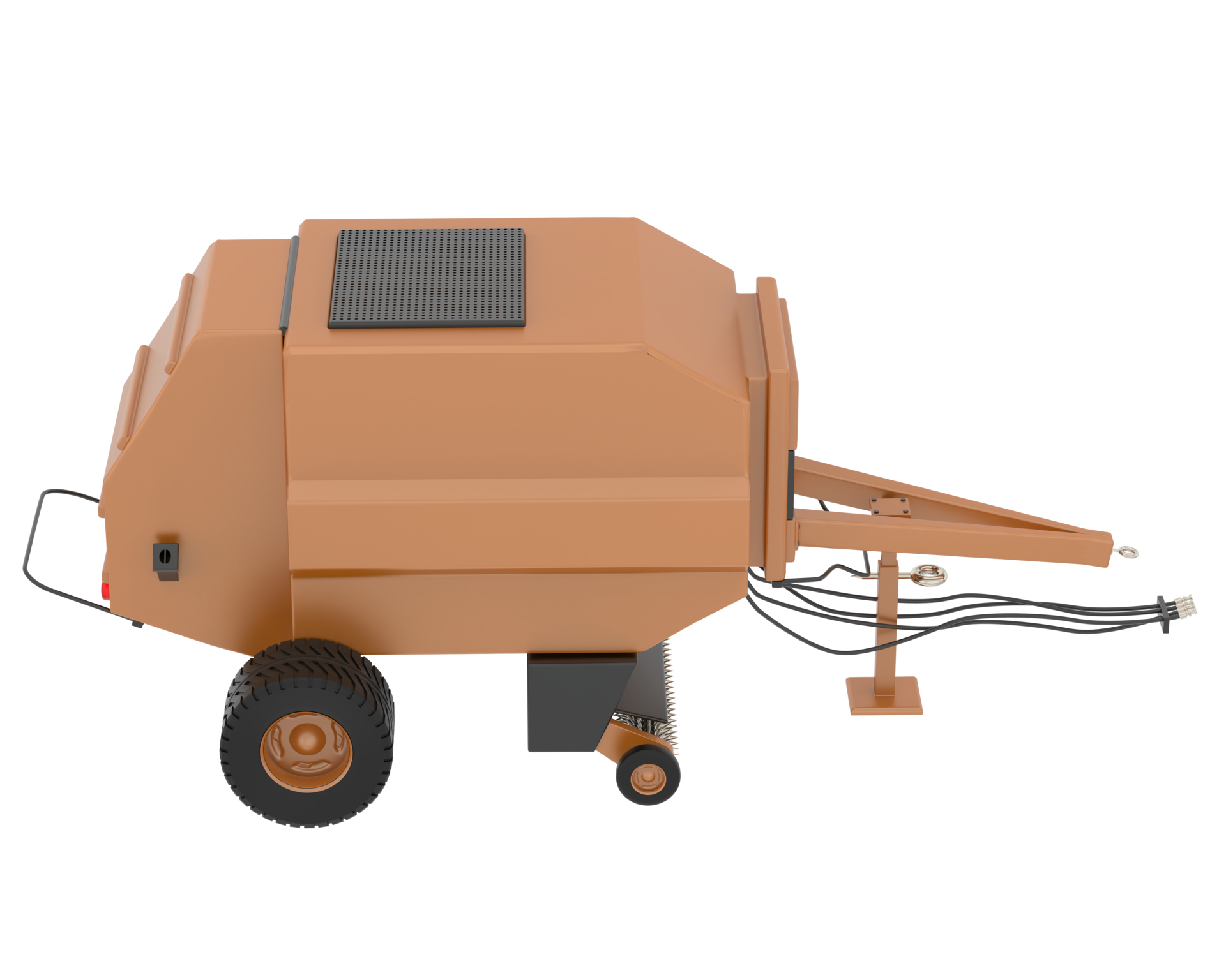 Agricultural Trailer Isolated On Background 3d Rendering Illustration 45623900 Png