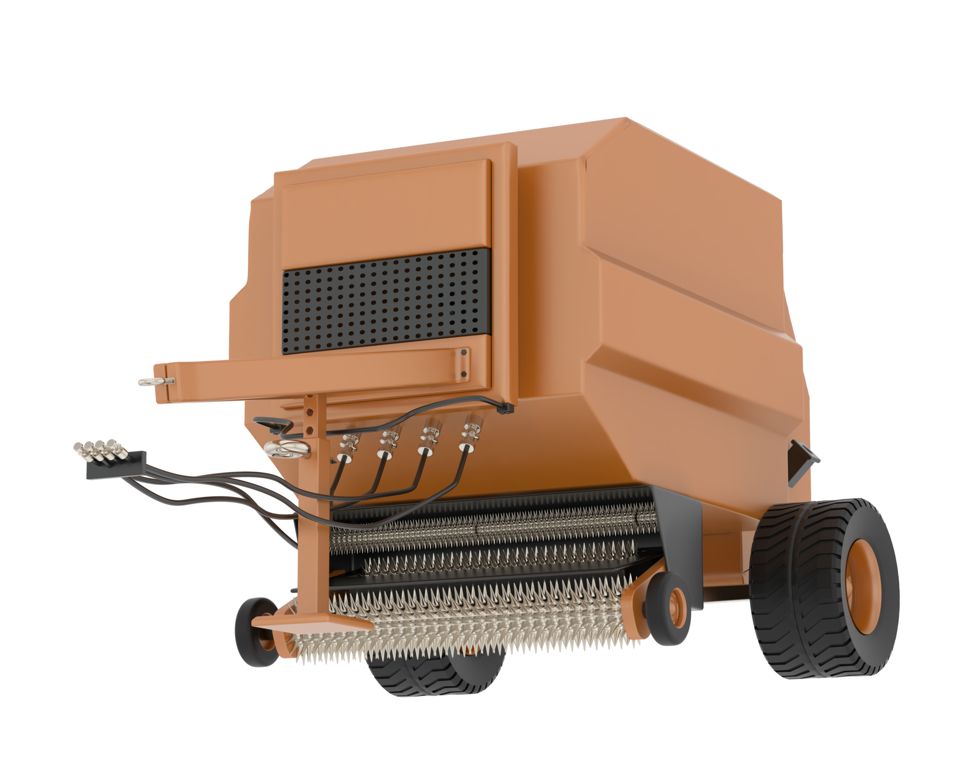 Agricultural Trailer Isolated On Background 3d Rendering Illustration 45623919 Png