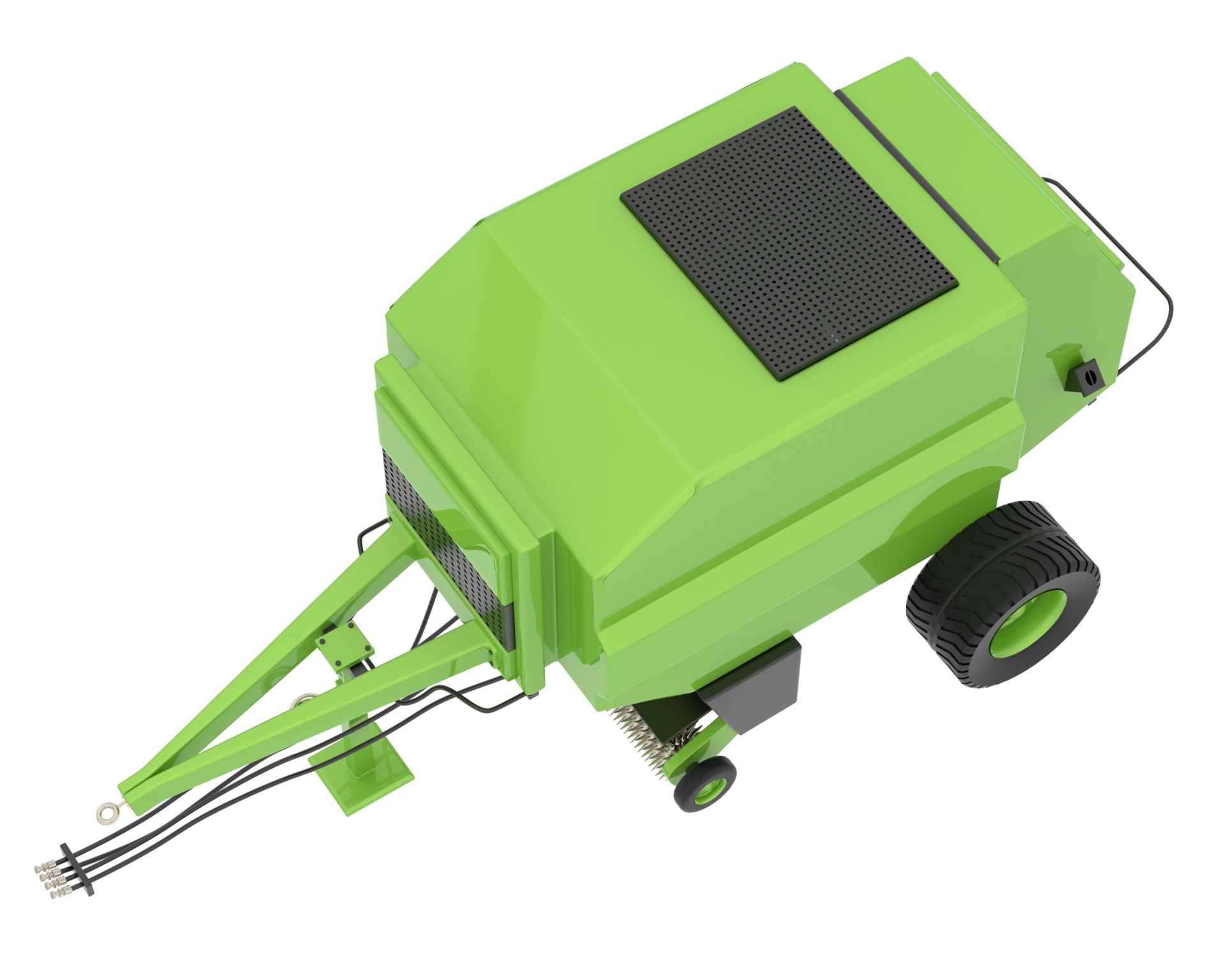 Agricultural Trailer Isolated On Background 3d Rendering Illustration 45623942 Png