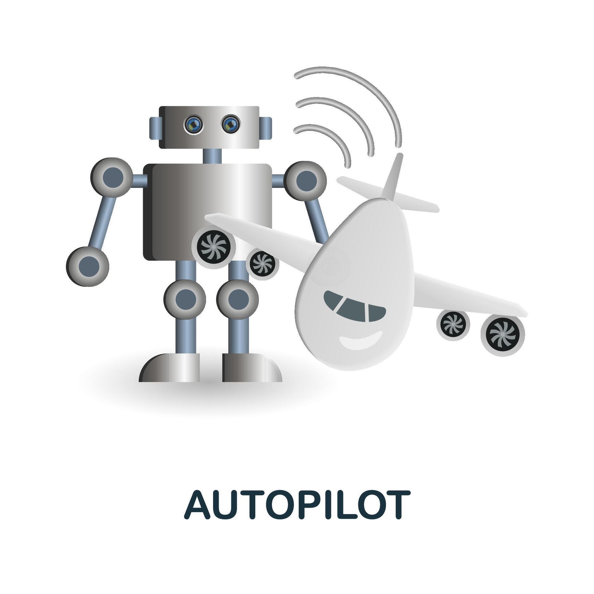 Autopilot Icon 3d Illustration From Artificial Intelligence Collection