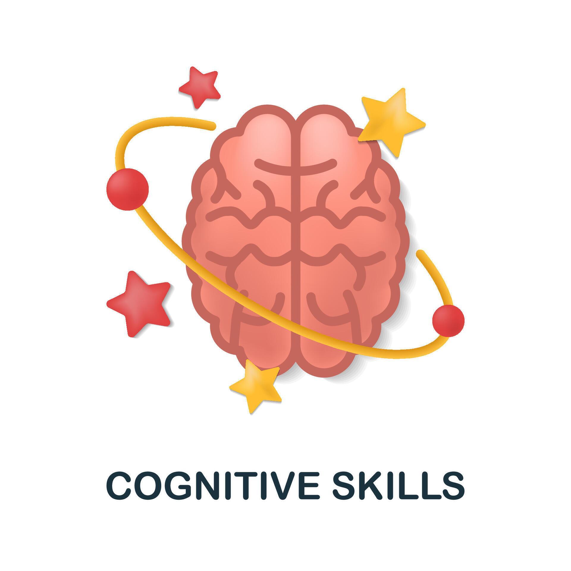 Cognitive Skills icon. 3d illustration from cognitive skills collection. Creative Cognitive ...