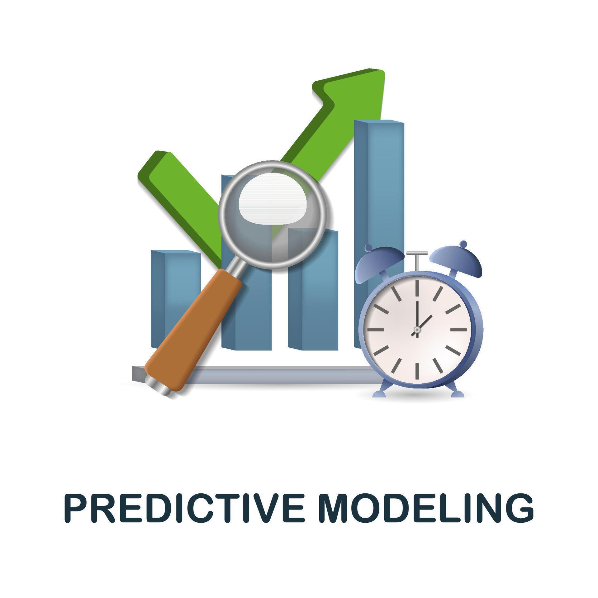 Predictive Modeling Icon 3d Illustration From Data Science Collection Creative Predictive