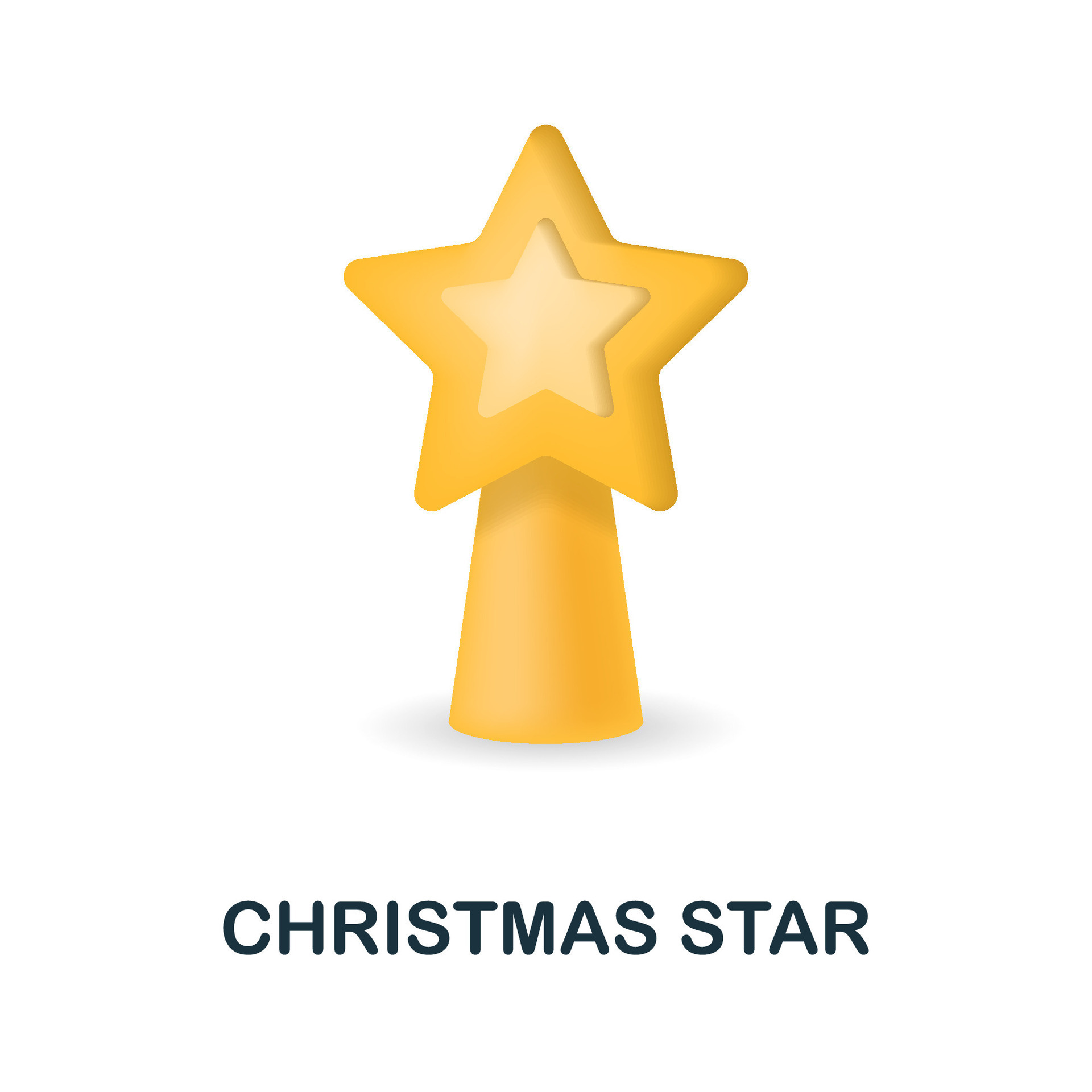 Christmas Star icon. 3d illustration from christmas collection ...