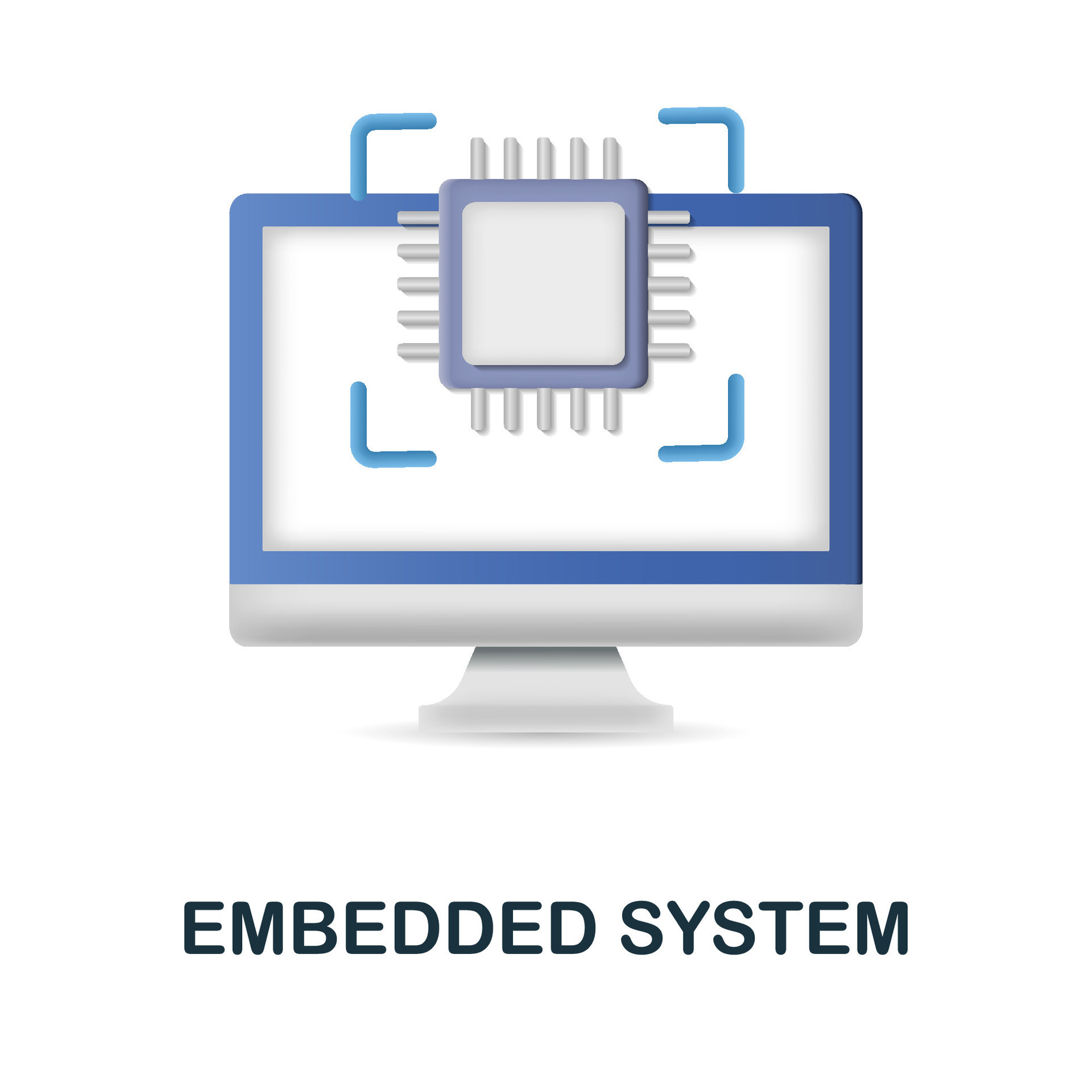 Embedded System icon. 3d illustration from digitalization collection ...