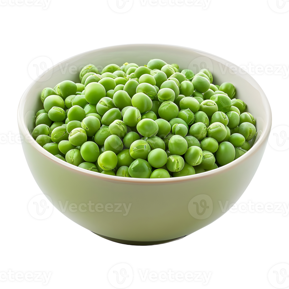 Green Peas in a Bowl on Transparent Background 45654133 PNG