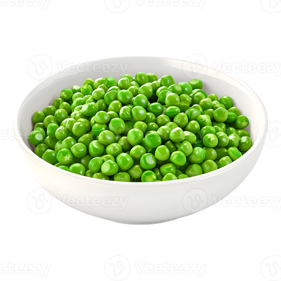 Green Peas in a Bowl on Transparent Background 45654154 PNG
