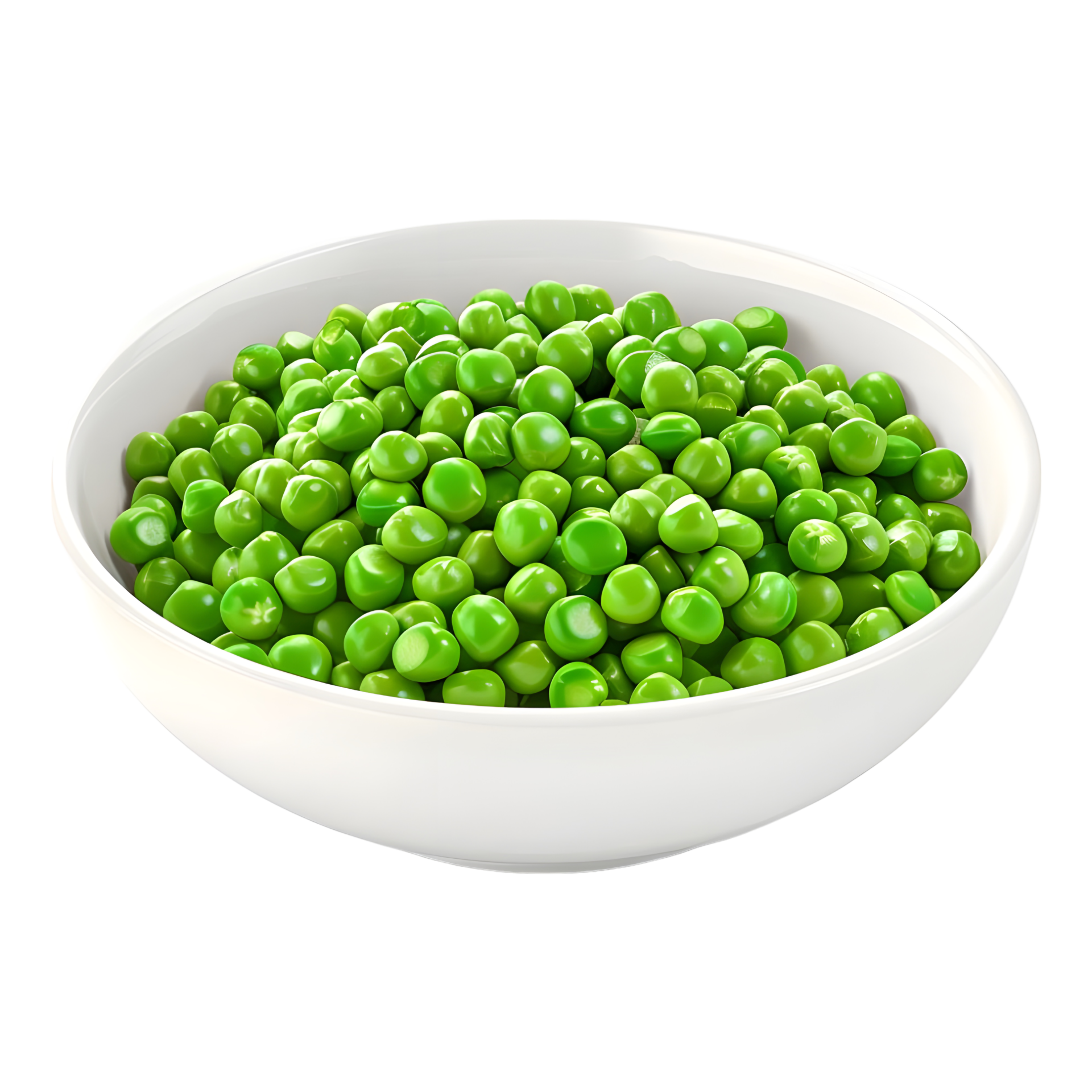 Green Peas in a Bowl on Transparent Background 45654154 PNG