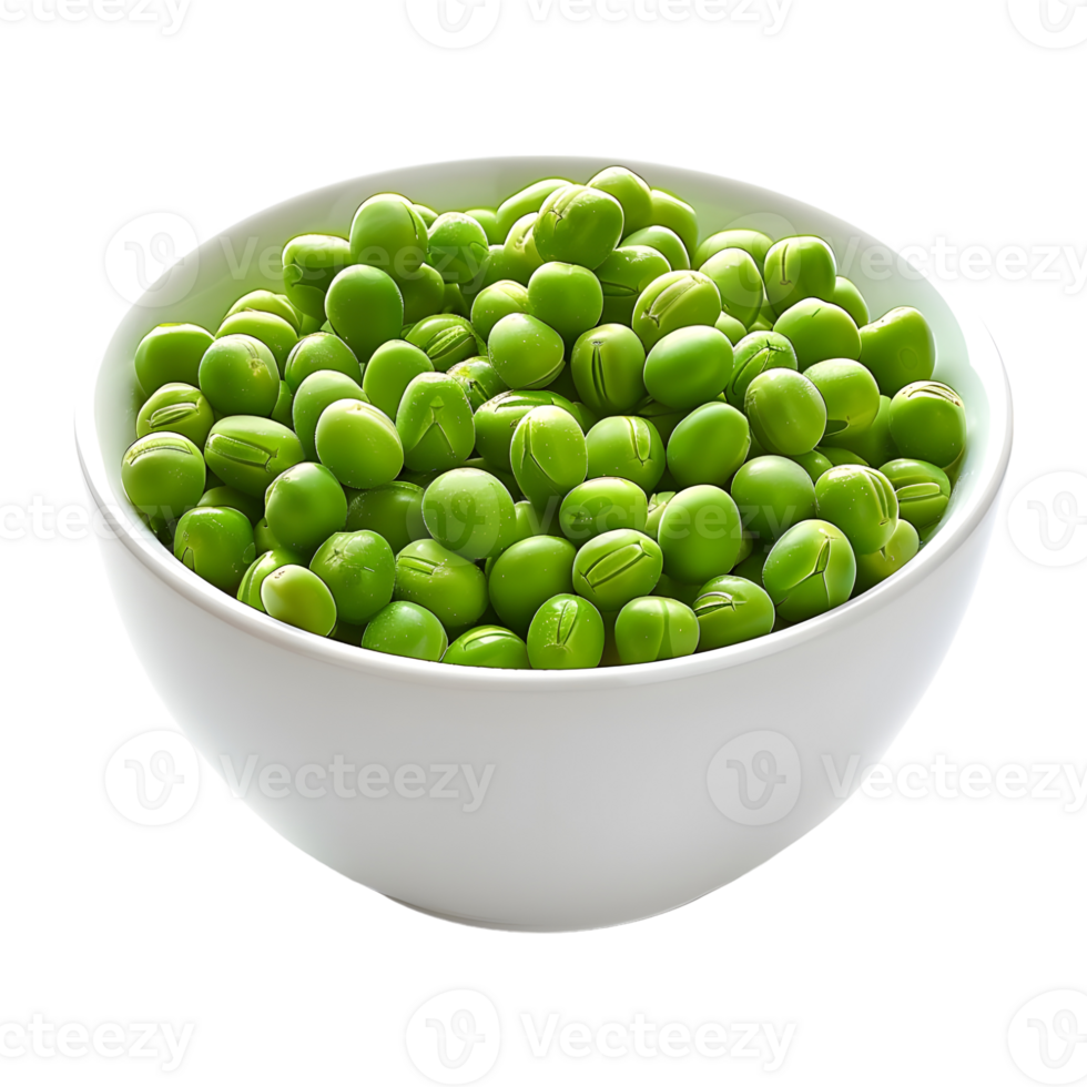 Green Peas in a Bowl on Transparent Background 45654159 PNG