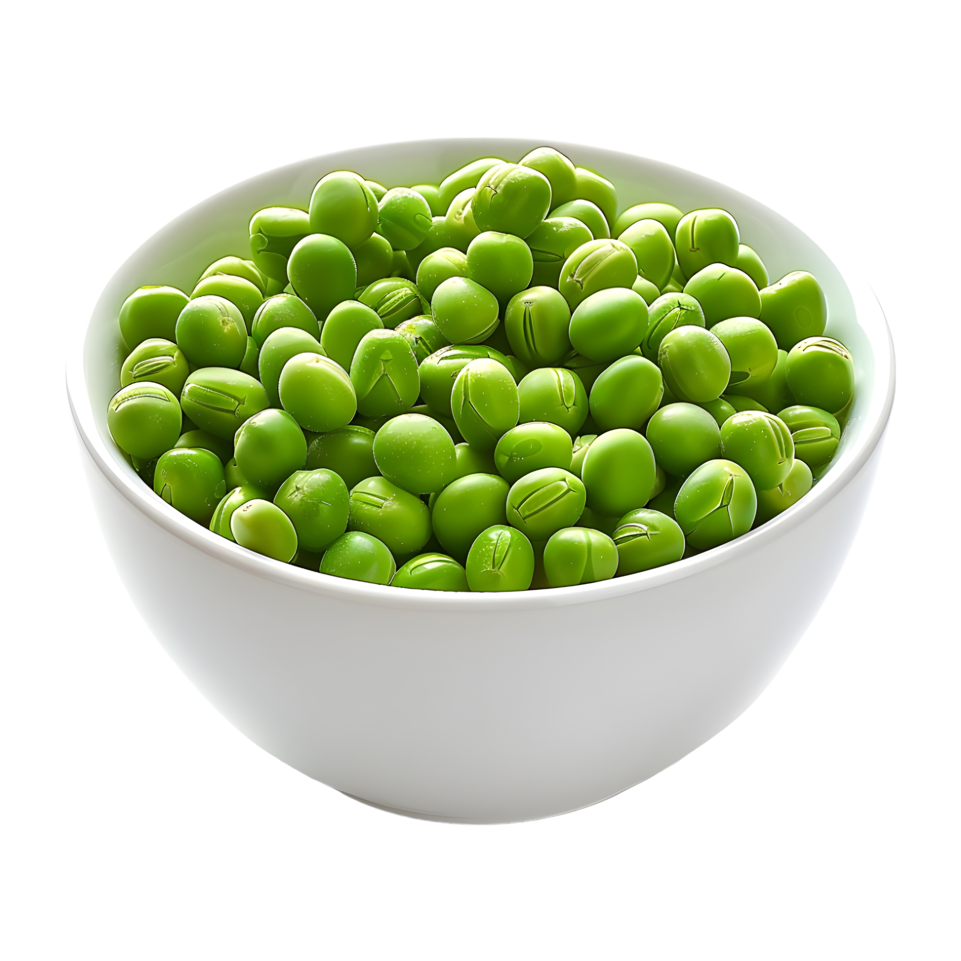 Green Peas in a Bowl on Transparent Background 45654159 PNG