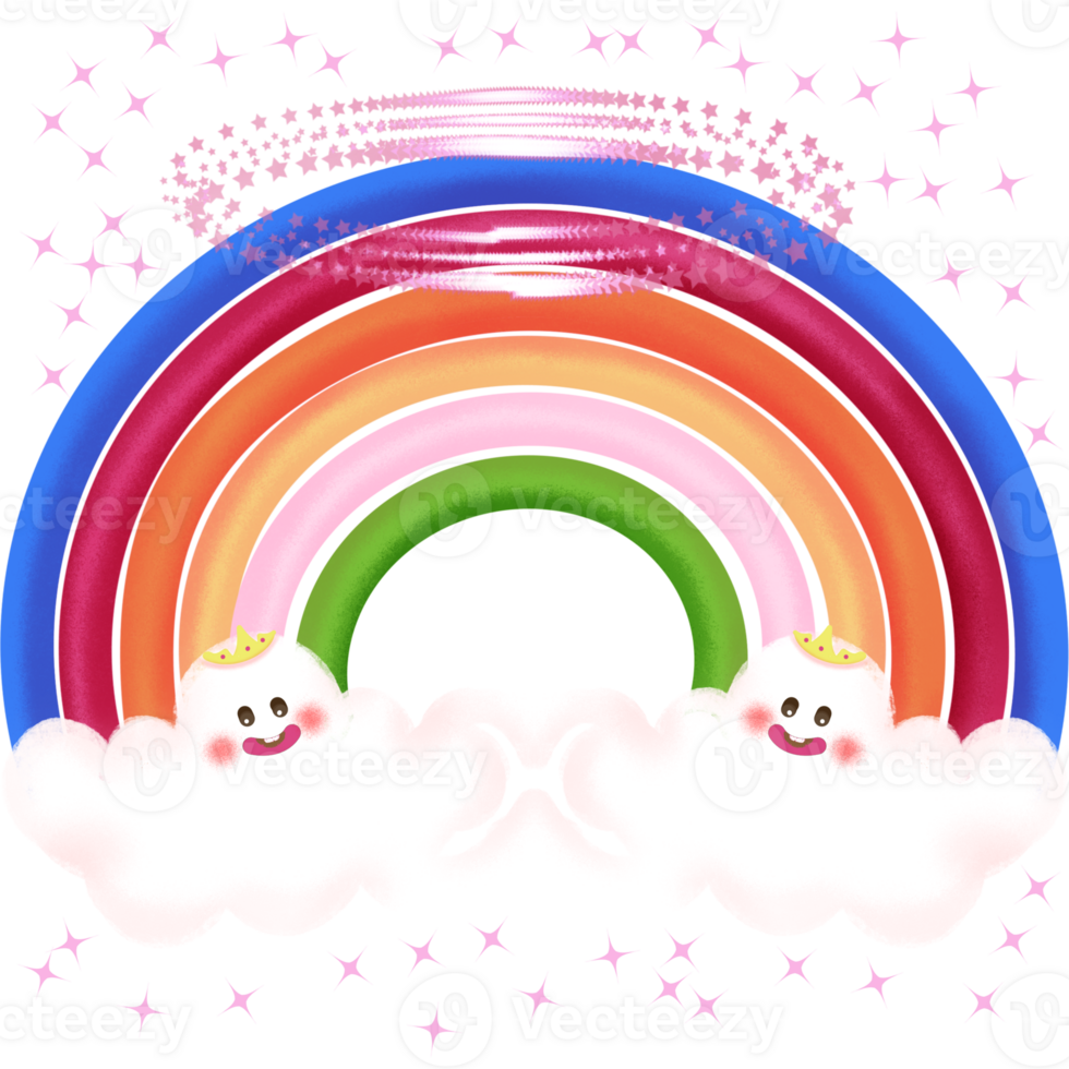 Arco Iris Encantador Estilo Color Arcoiris Feliz Arco Iris 45654787 Png