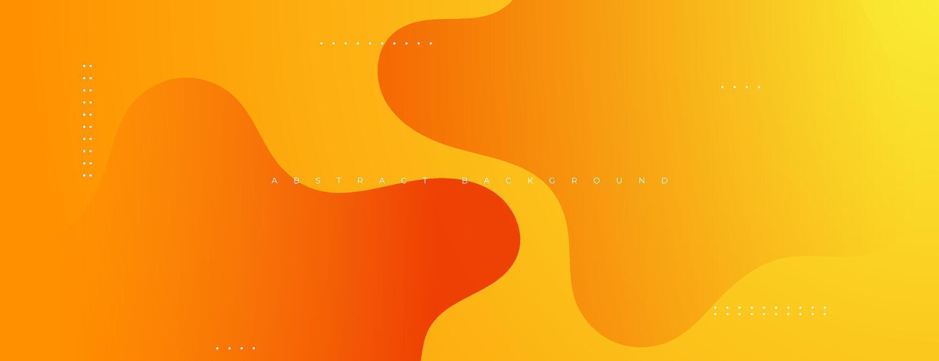 Orange Yellow Abstract Fluid Background Great For Banner Poster