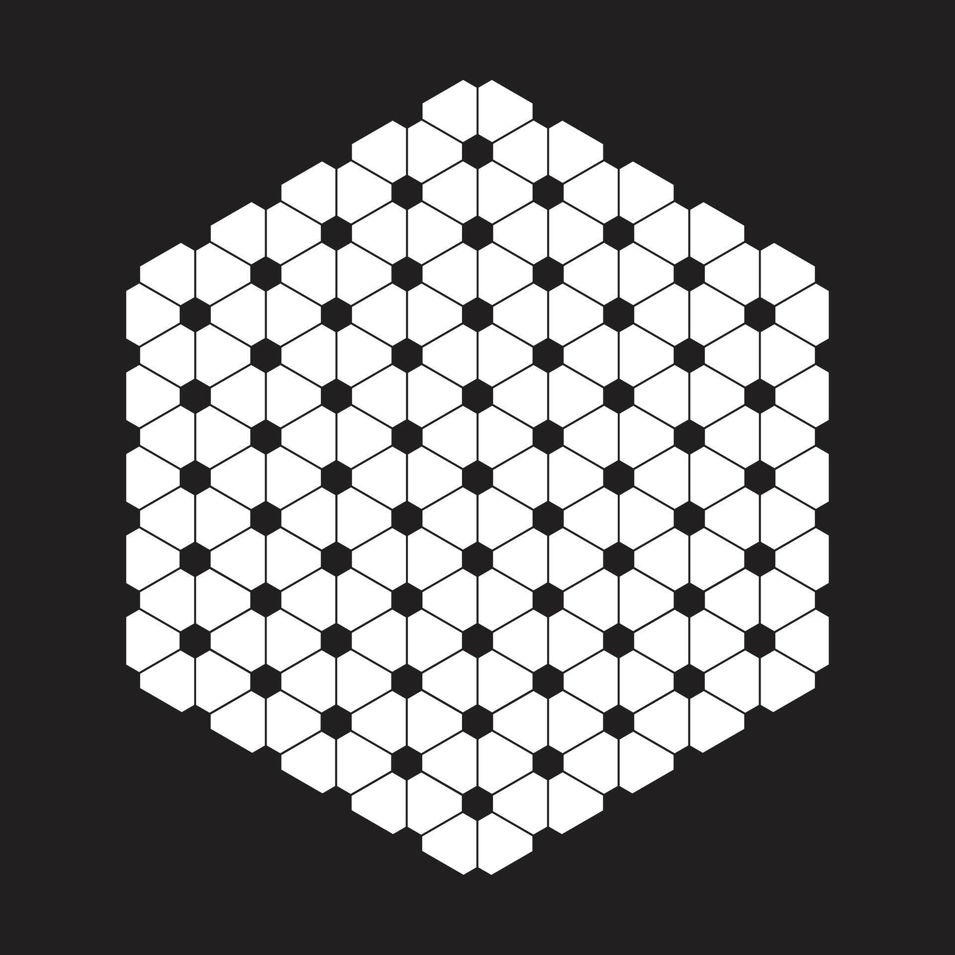 The Hexagon Overlap On A Black Background 45678080 Vector Art At Vecteezy