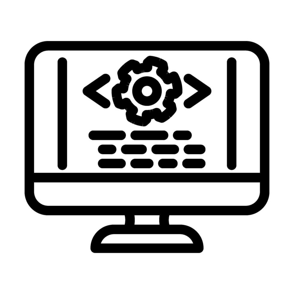 Code Optimization Analyst Line Icon Illustration 45682378 Vector Art At