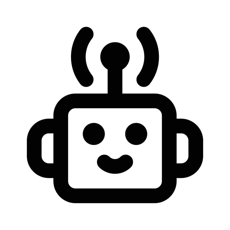 Creatively crafted icon of ai robot, ready to use 45684613 Vector Art ...