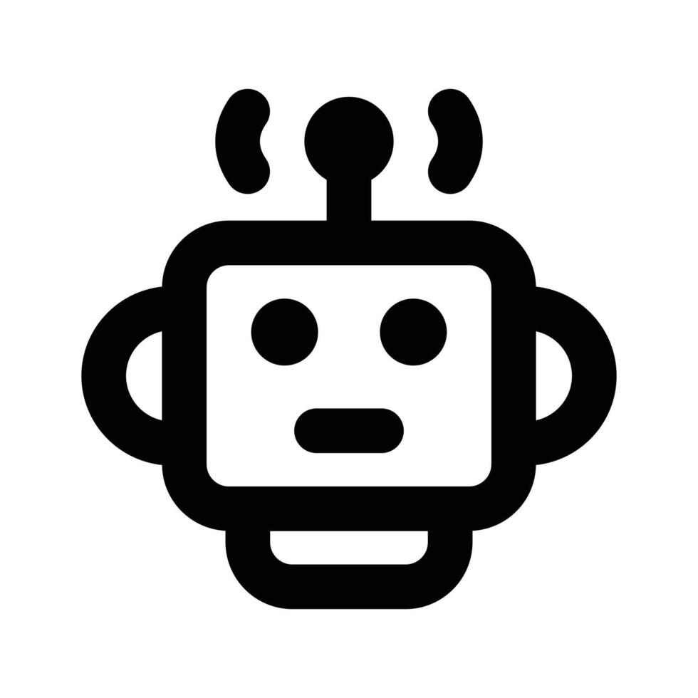 Creatively crafted icon of ai robot, ready to use 45684627 Vector Art ...