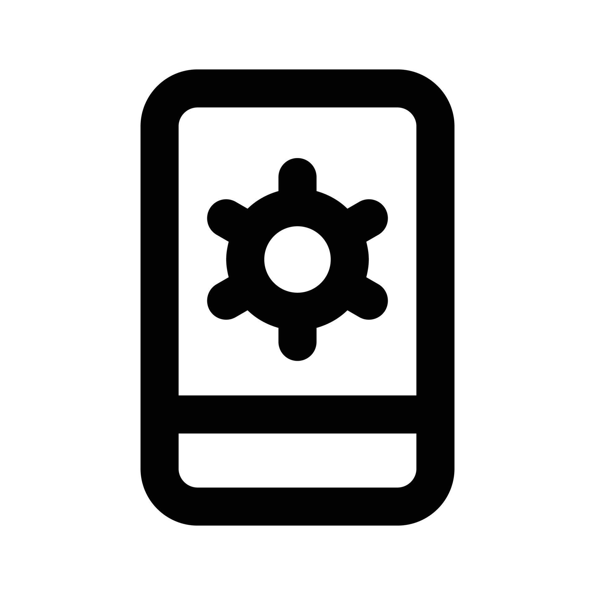 Gear Inside Mobile Concept Icon Of Mobile Setting 45684681 Vector Art At Vecteezy