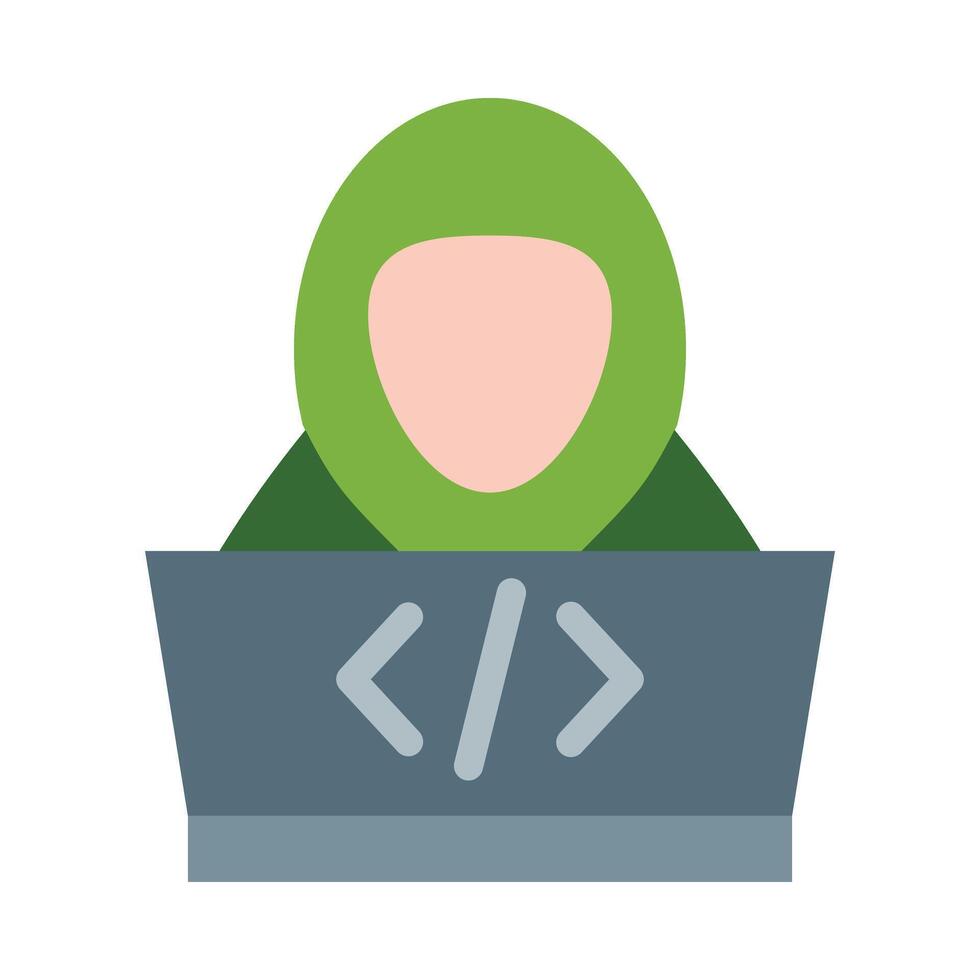 Programmer Flat Icon 45685324 Vector Art at Vecteezy