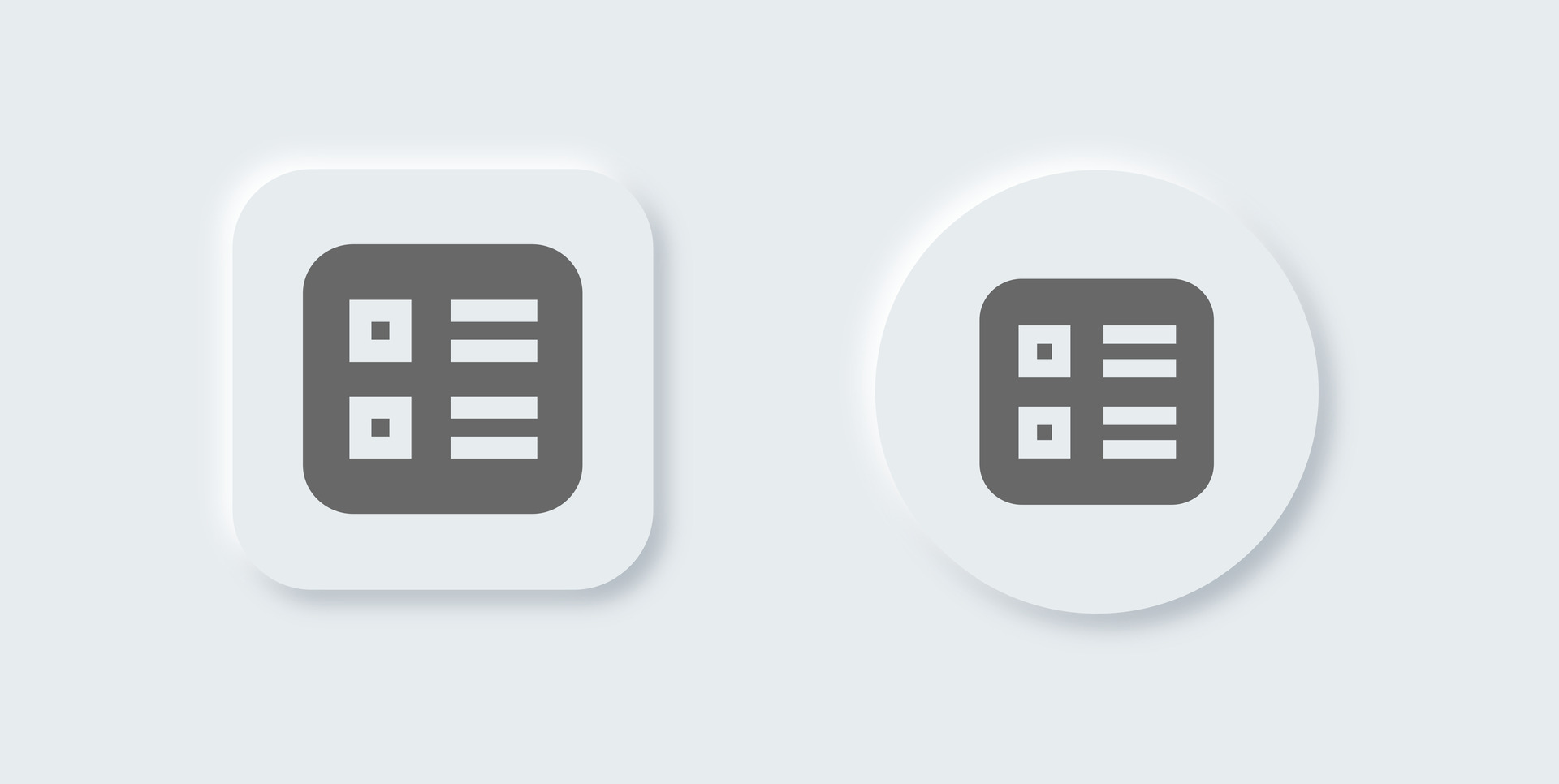 List Solid Icon In Neomorphic Design Style Checklist Signs