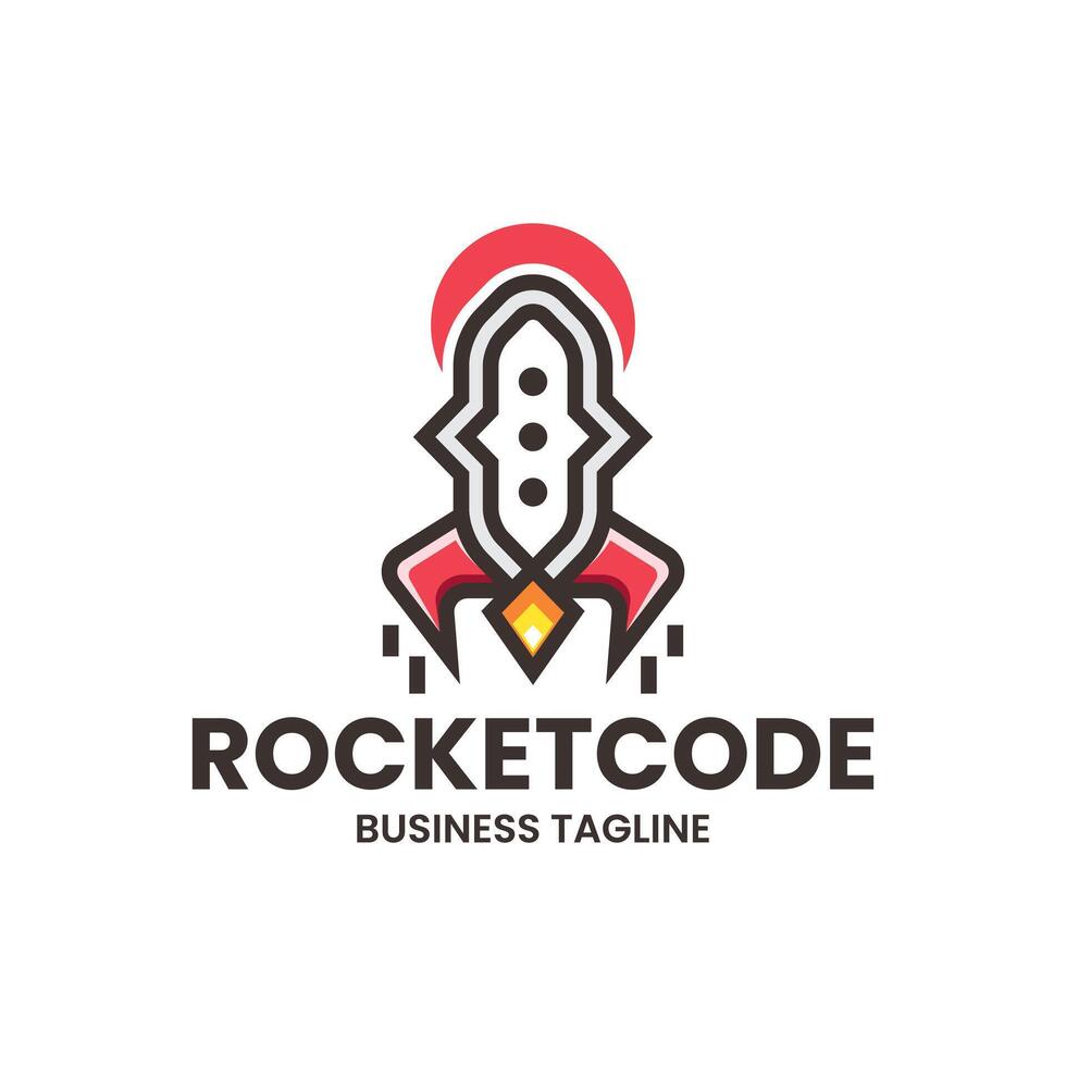 rocket code logo design 45695715 Vector Art at Vecteezy