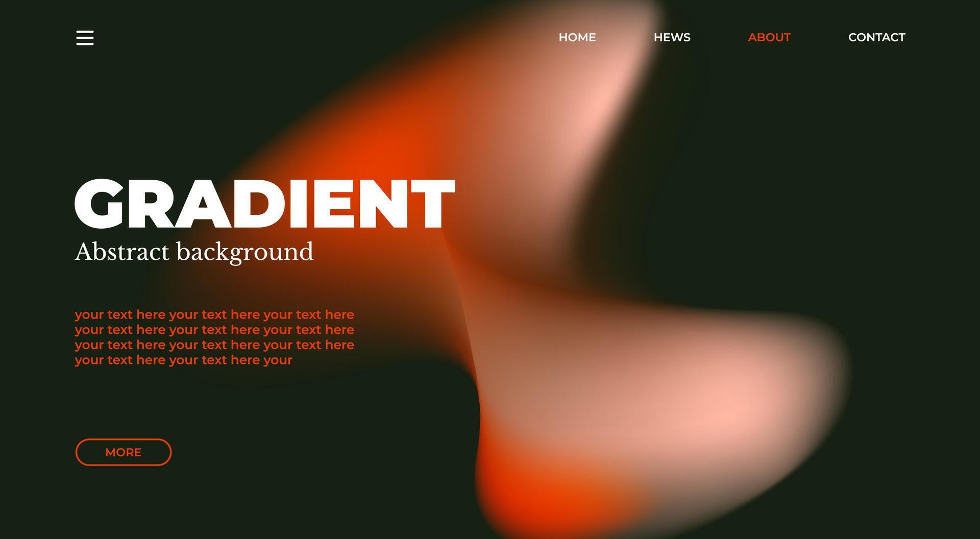 Abstract gradient web page design template, background with smooth blur ...