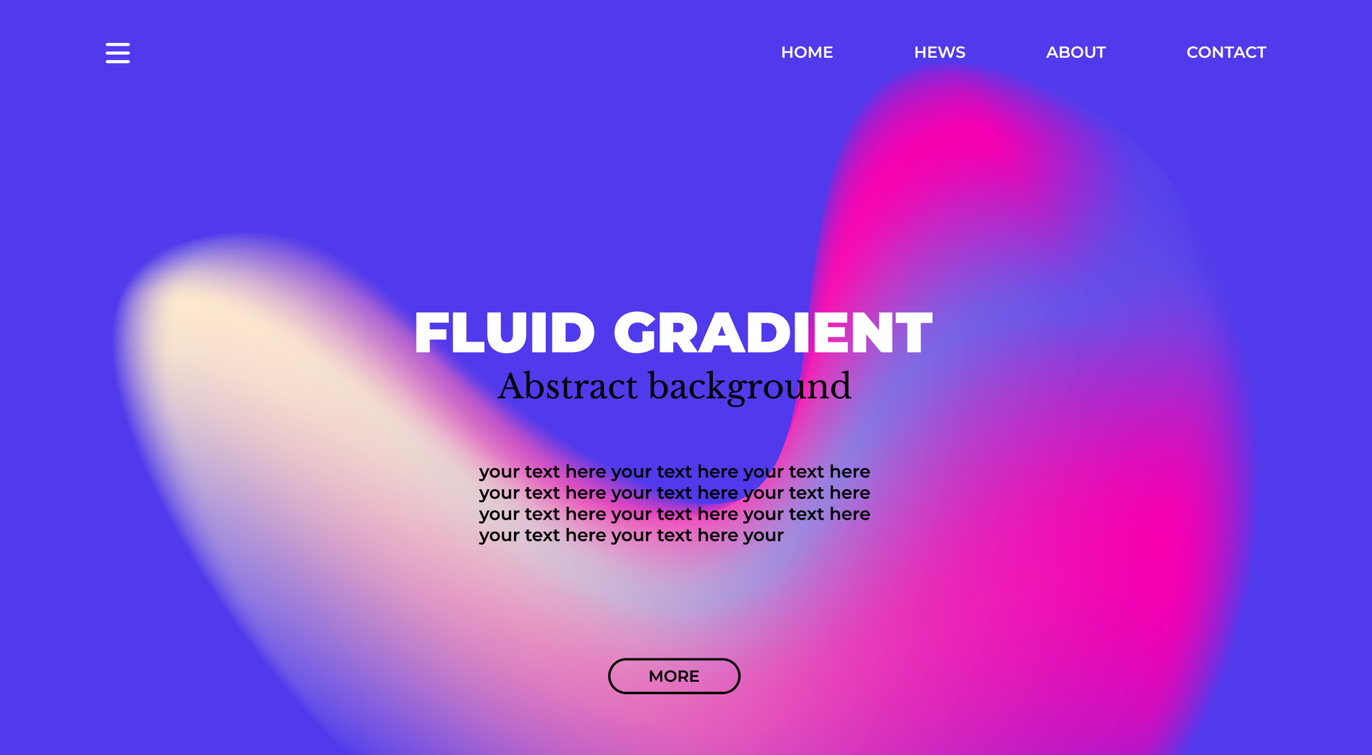 Abstract gradient web page design template, background with smooth blur ...