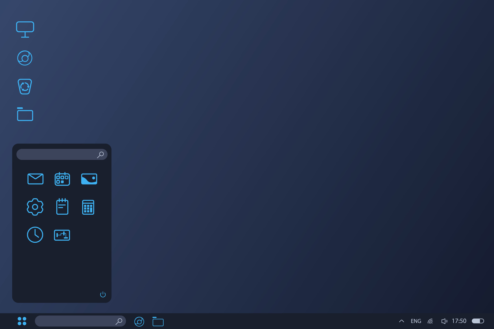 Computer desktop web interface template 45698481 Vector Art at Vecteezy